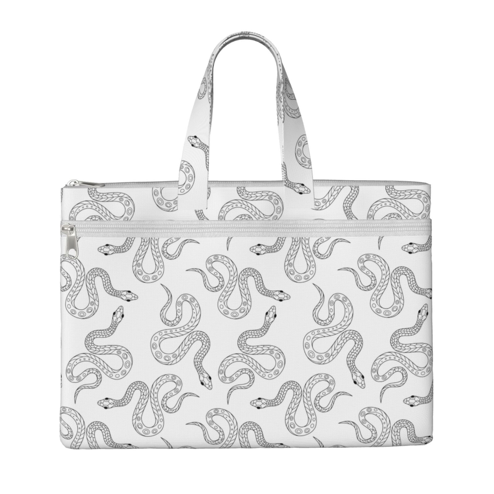 Pofeuu Hand Drawn Snake Print Laptop Bag Carrying - Computer Bag Laptop ...