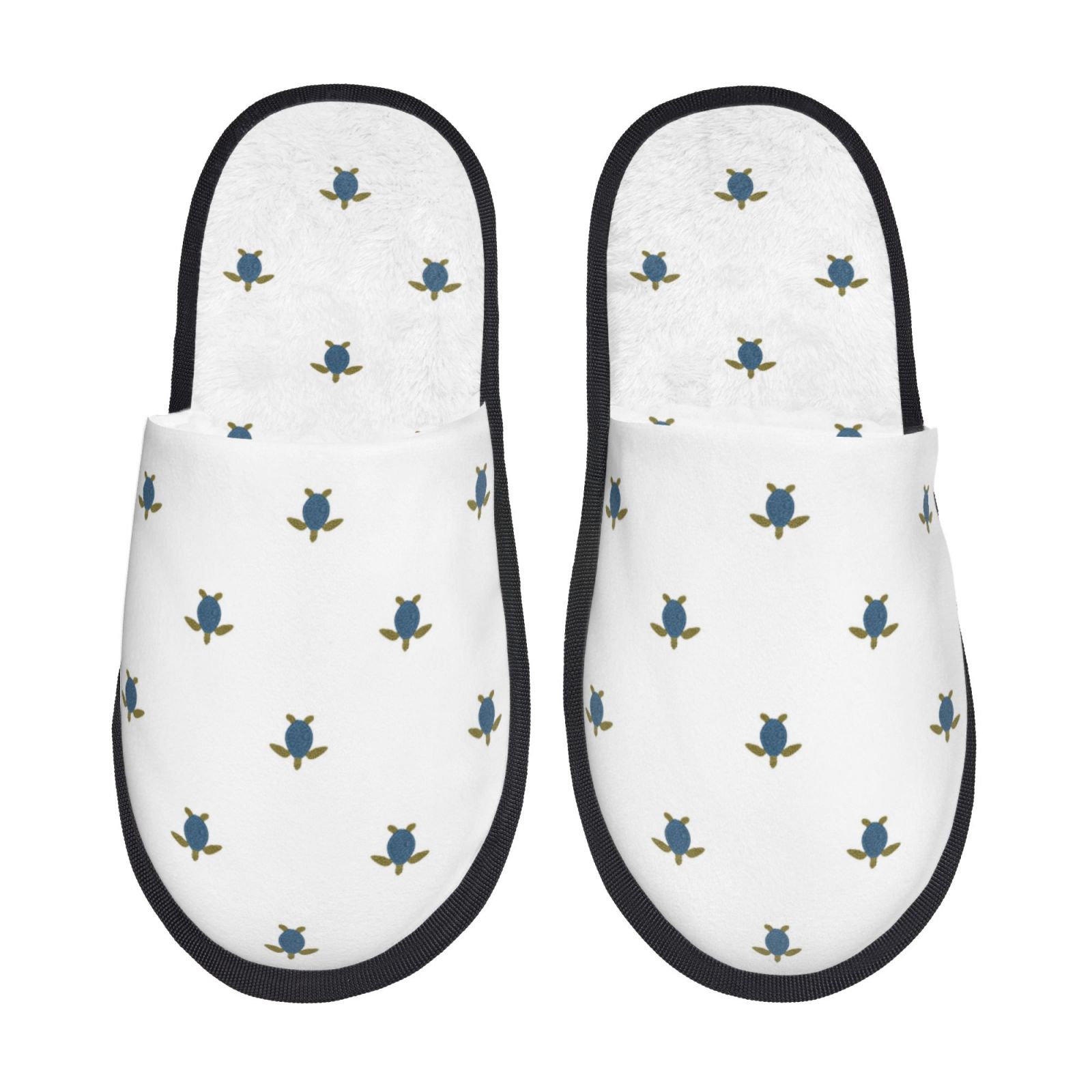 Pofeuu Hand Drawn Turtle Print EVA Fuzzy House super light Slippers ...