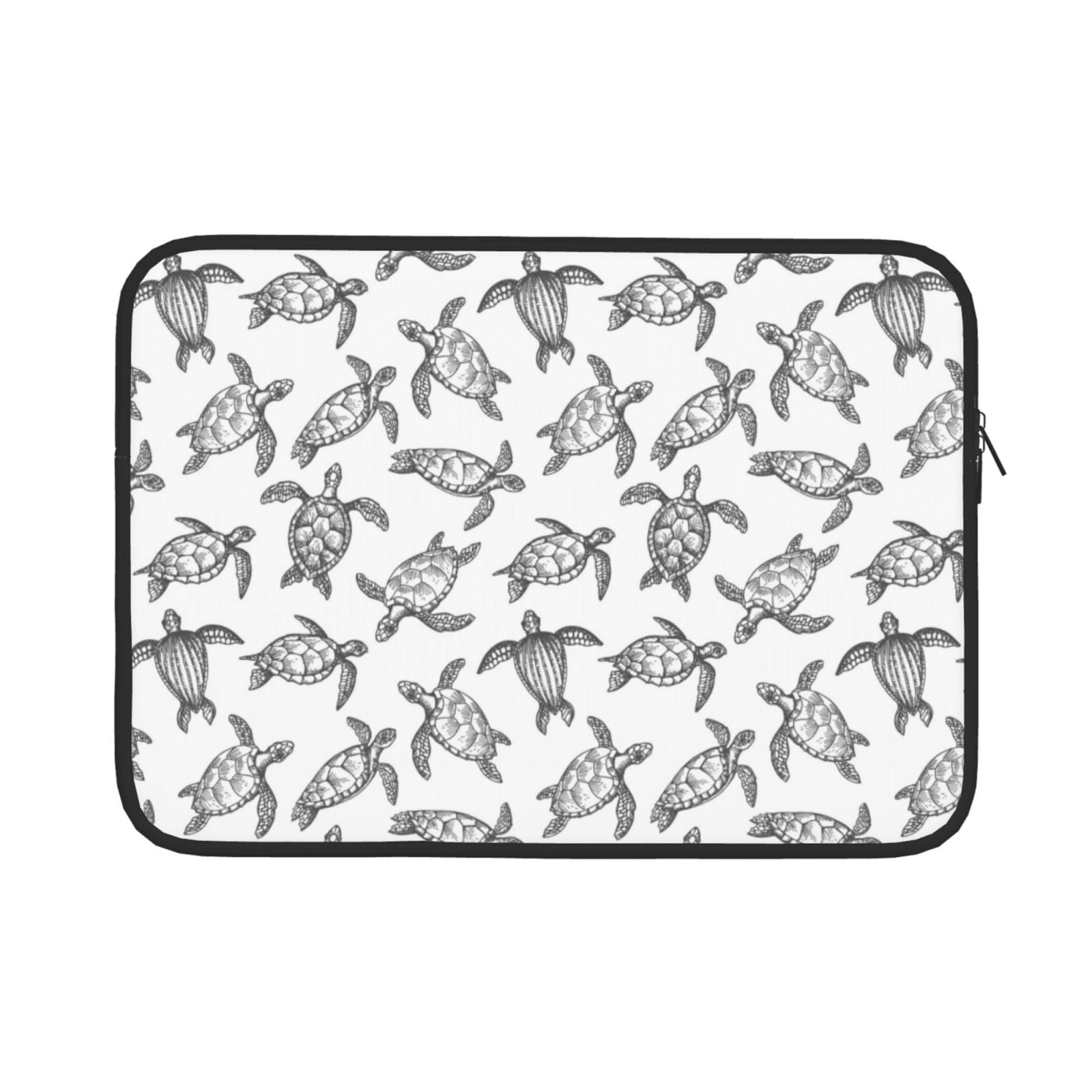 Pofeuu Hand Drawn Turtle Print Laptop Carrying Case,13-15-Inch Laptop ...