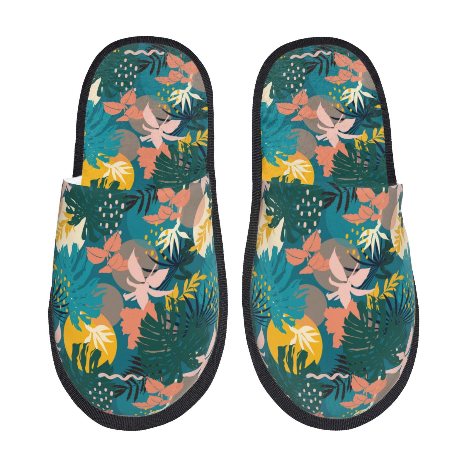 Pofeuu Hawaiian Style Print EVA Fuzzy House super light Slippers ...