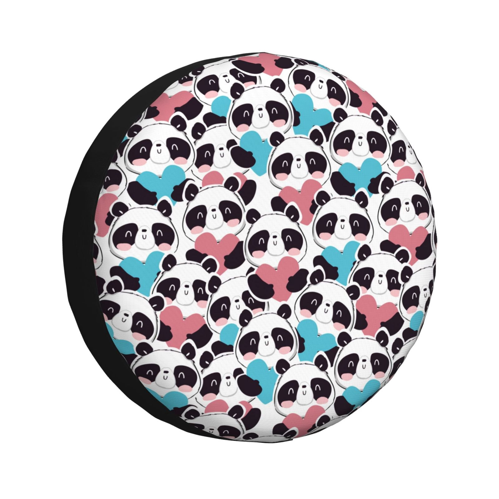 Pofeuu Heart Panda Print Spare Tire Wheel Cover for Car Truck SUV ...