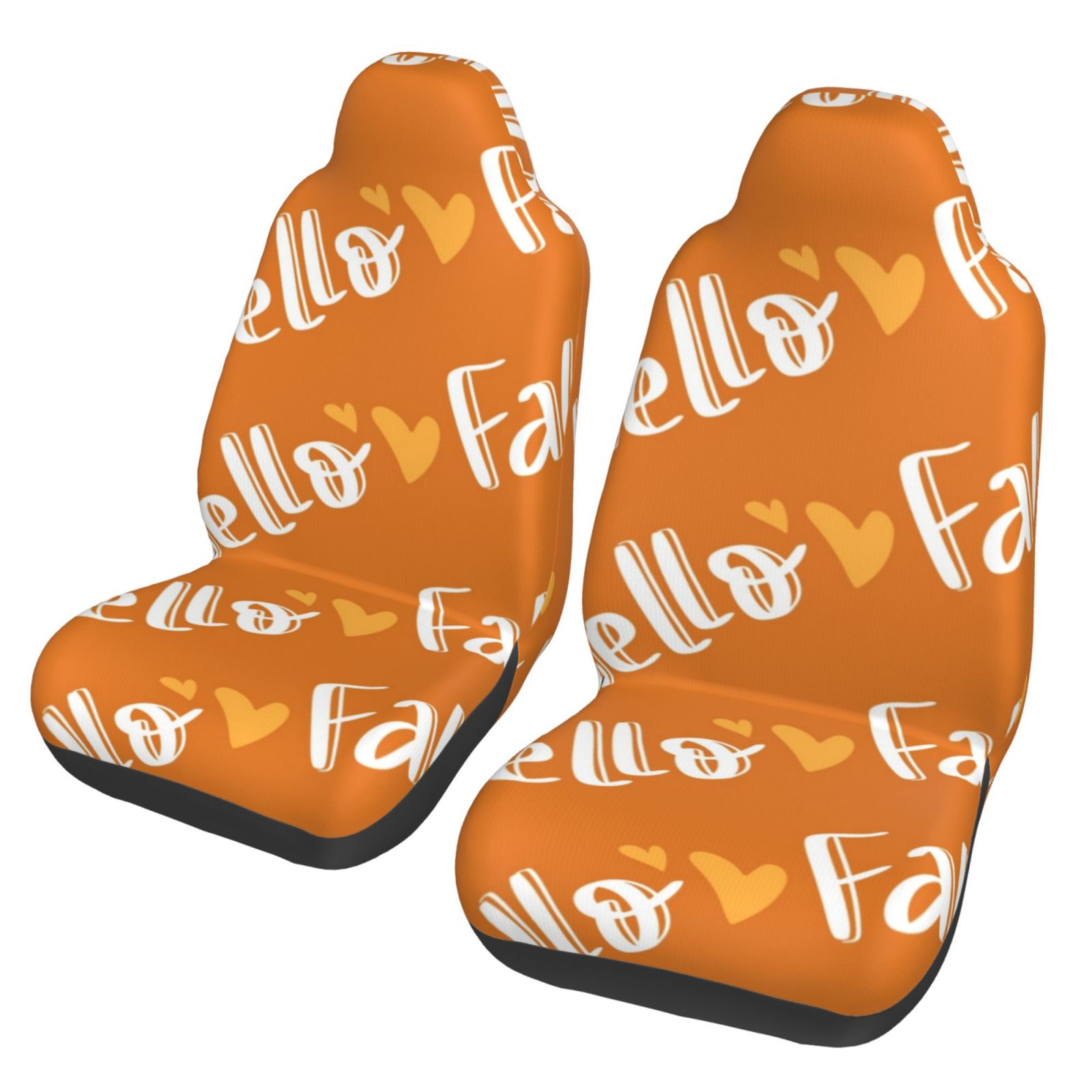 Pofeuu Hello Fall Print Automotive Car Seat Covers Flat Cloth Full Set ...