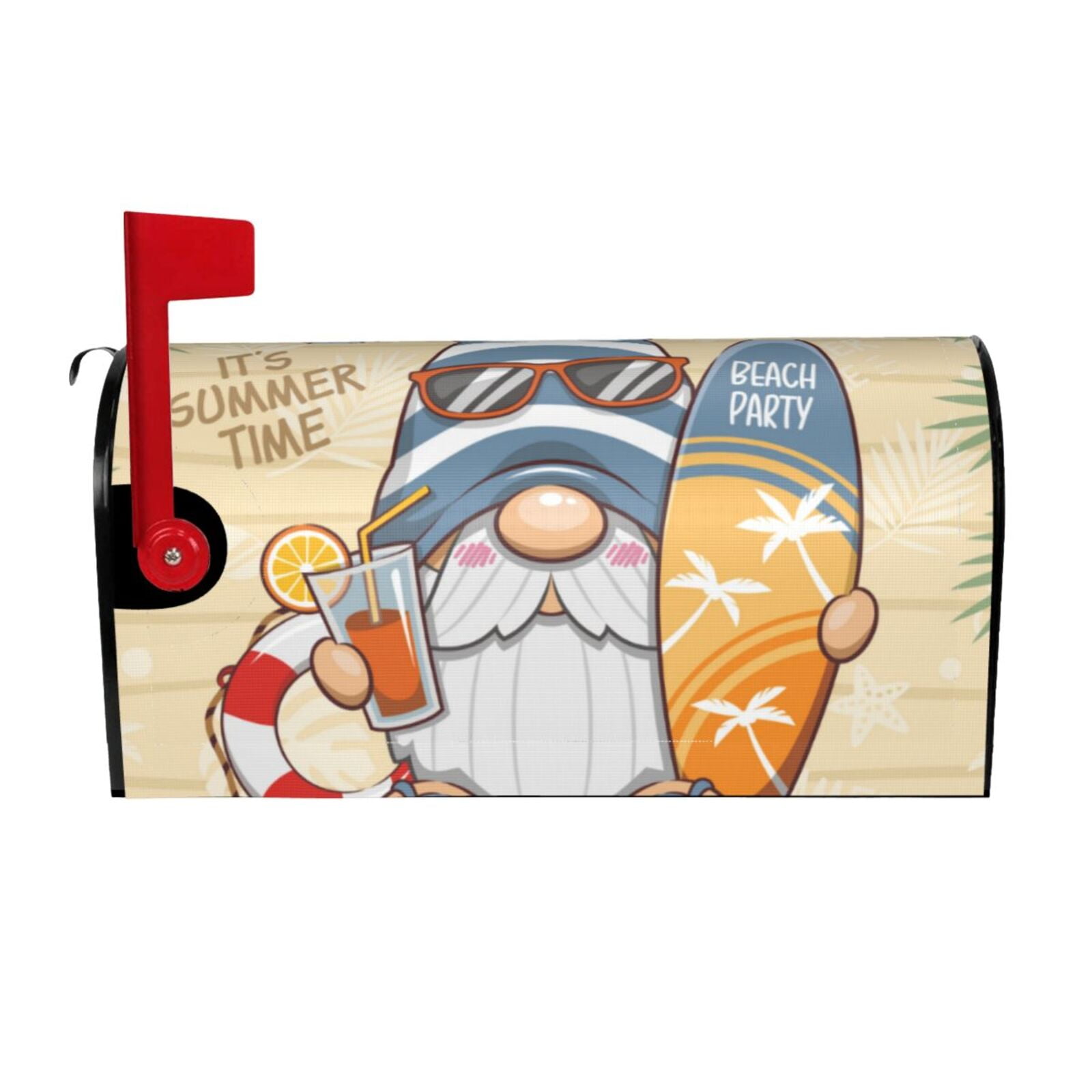 Pofeuu Hello Summer Cute Gnome Print Mailbox Covers Letterbox Cover ...