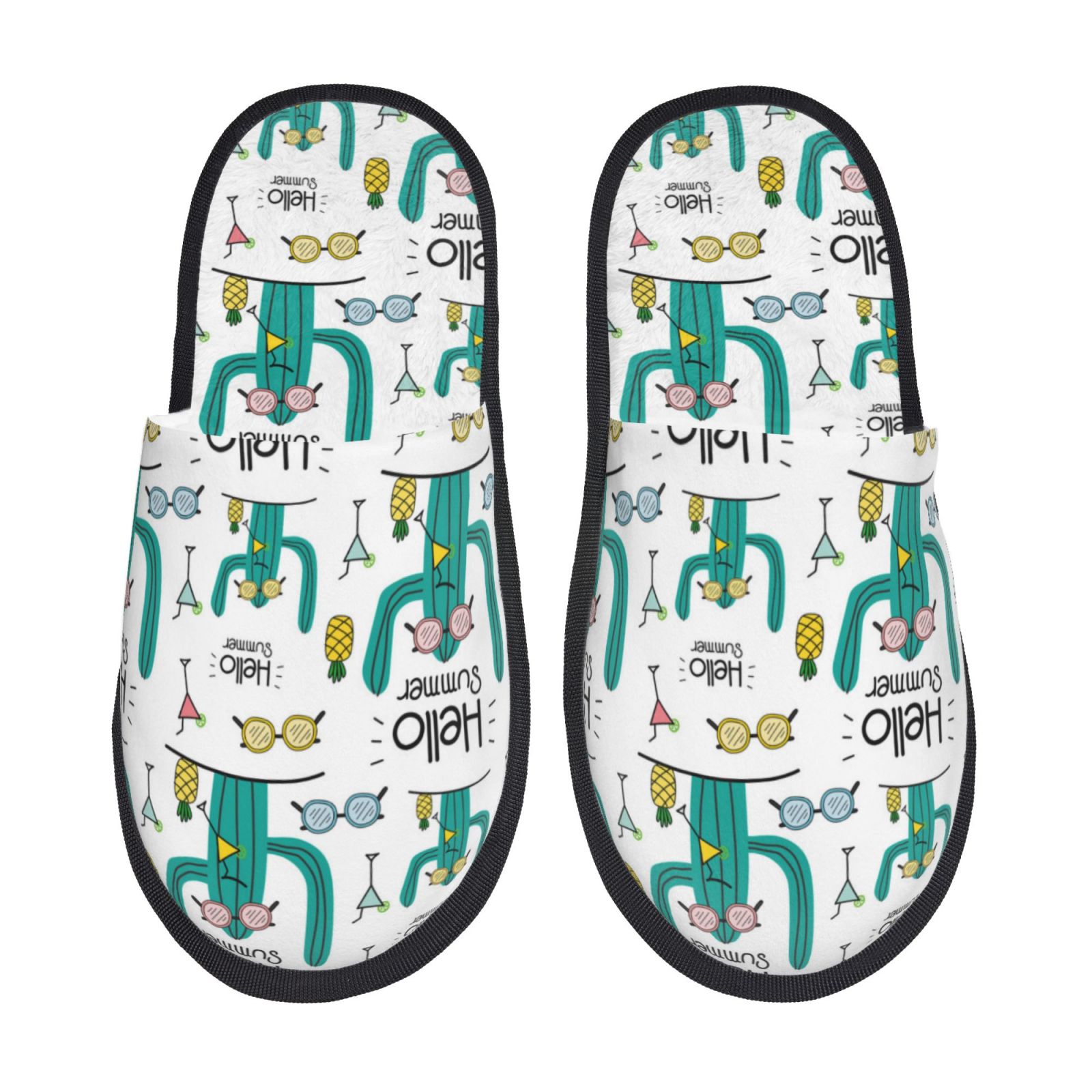 Pofeuu Hello Summer Print EVA Fuzzy House super light Slippers Slippers ...