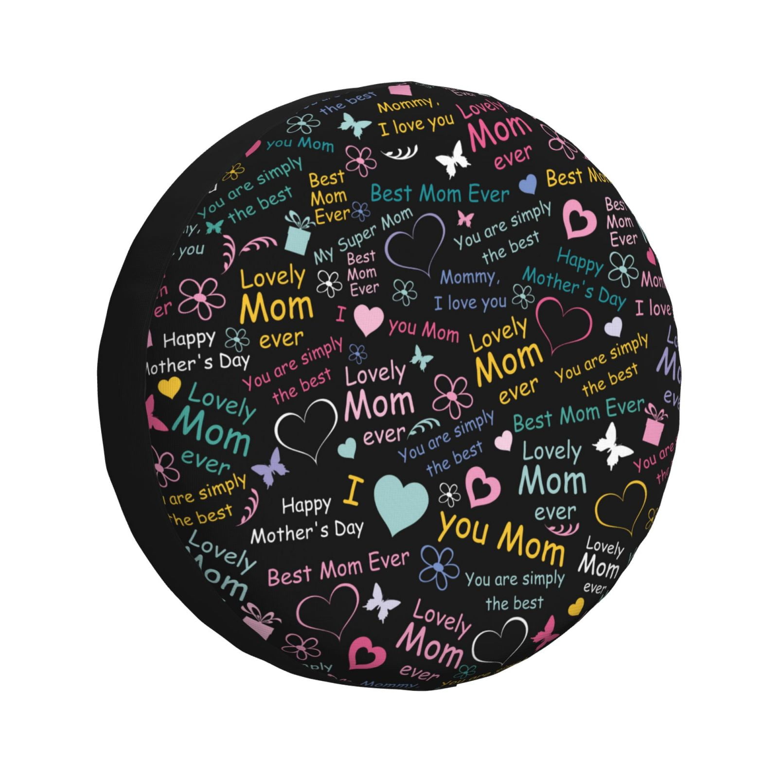 Pofeuu I love you Mom Print Spare Tire Wheel Cover for Car Truck SUV ...