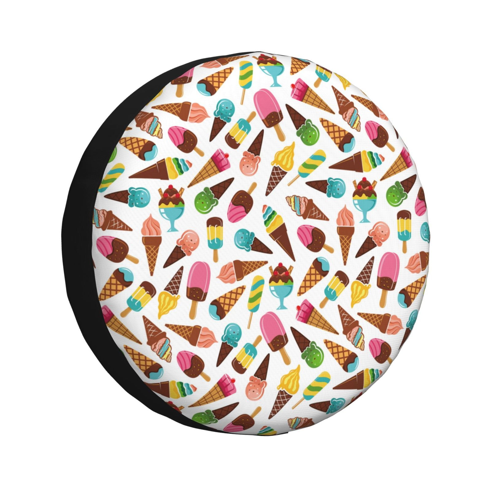 Pofeuu Ice Cream Popsicles Print Spare Tire Wheel Cover for Car Truck ...