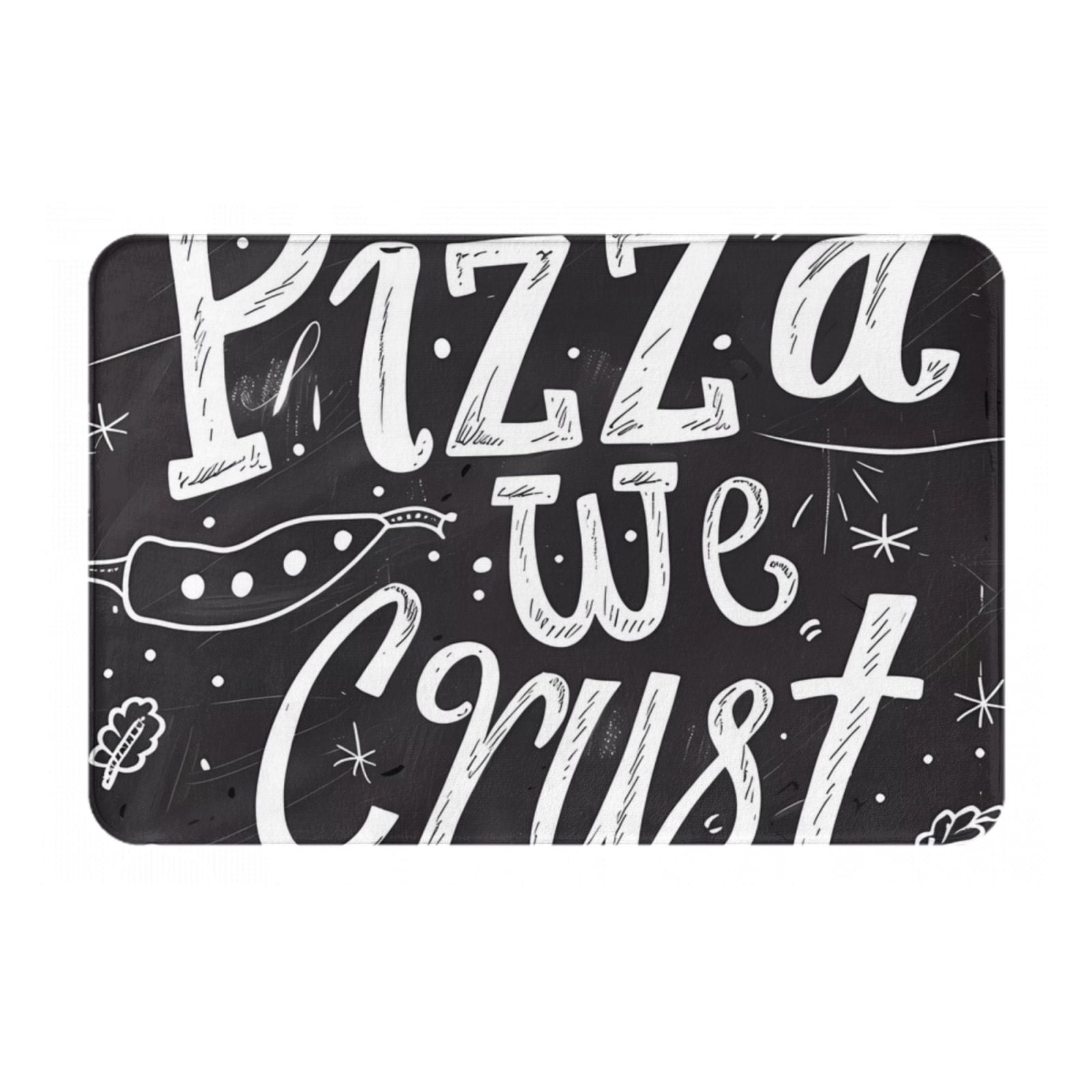 Pofeuu In Pizza We Crust Art Print Flannel Doormats Rug16"x24"Rug ...