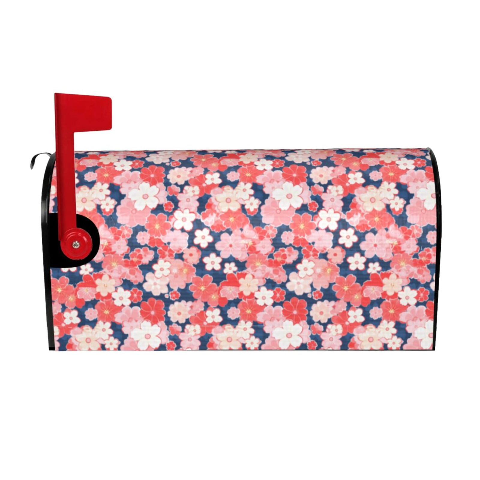 Pofeuu Japanese Cherry Blossoms Print Mailbox Covers Letterbox Cover ...