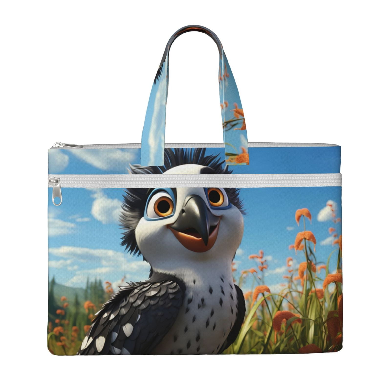 Pofeuu Joyful Animated Bird Print Laptop Bag Carrying - Computer Bag ...