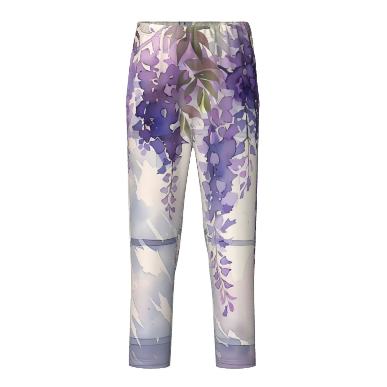 Pofeuu Lavender Blooms Window Print Teenagers' Pajama Pants, Soft ...