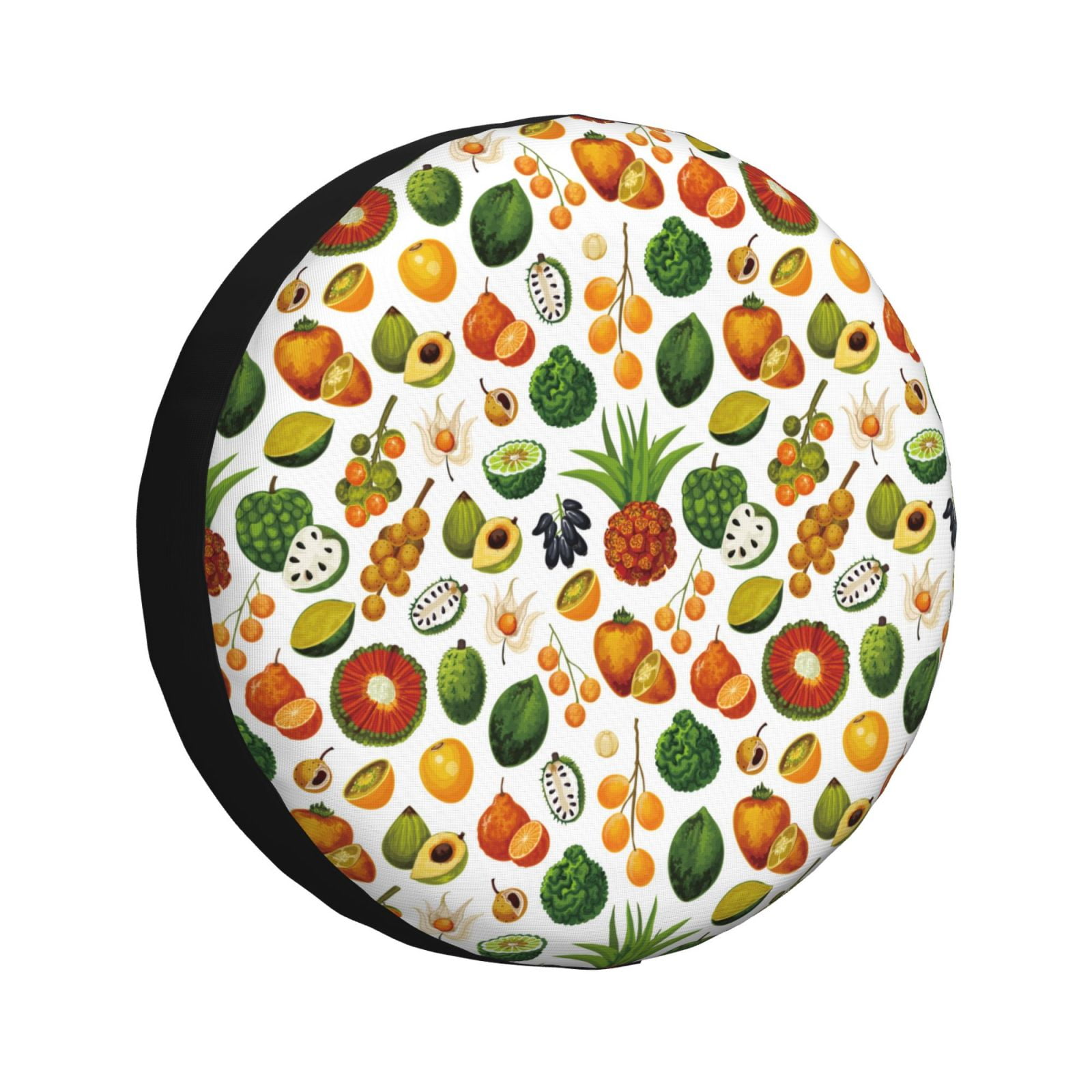 Pofeuu Lemon Fruits Vegetables Print Spare Tire Wheel Cover for Car ...