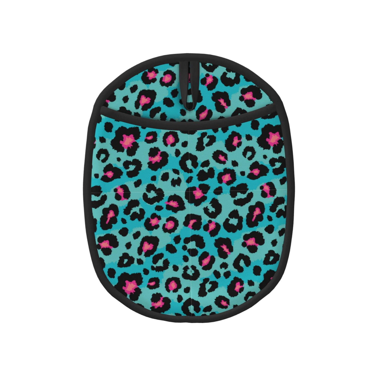 Pofeuu Leopard 1 Print Silicone Pot Mat Mitten With Hanging Loop Heat ...