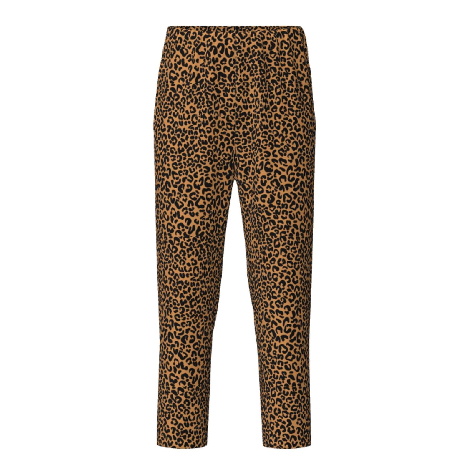 Pofeuu Leopard Print Teenagers' Pajama Pants, Soft Lounge Pajama Pants ...