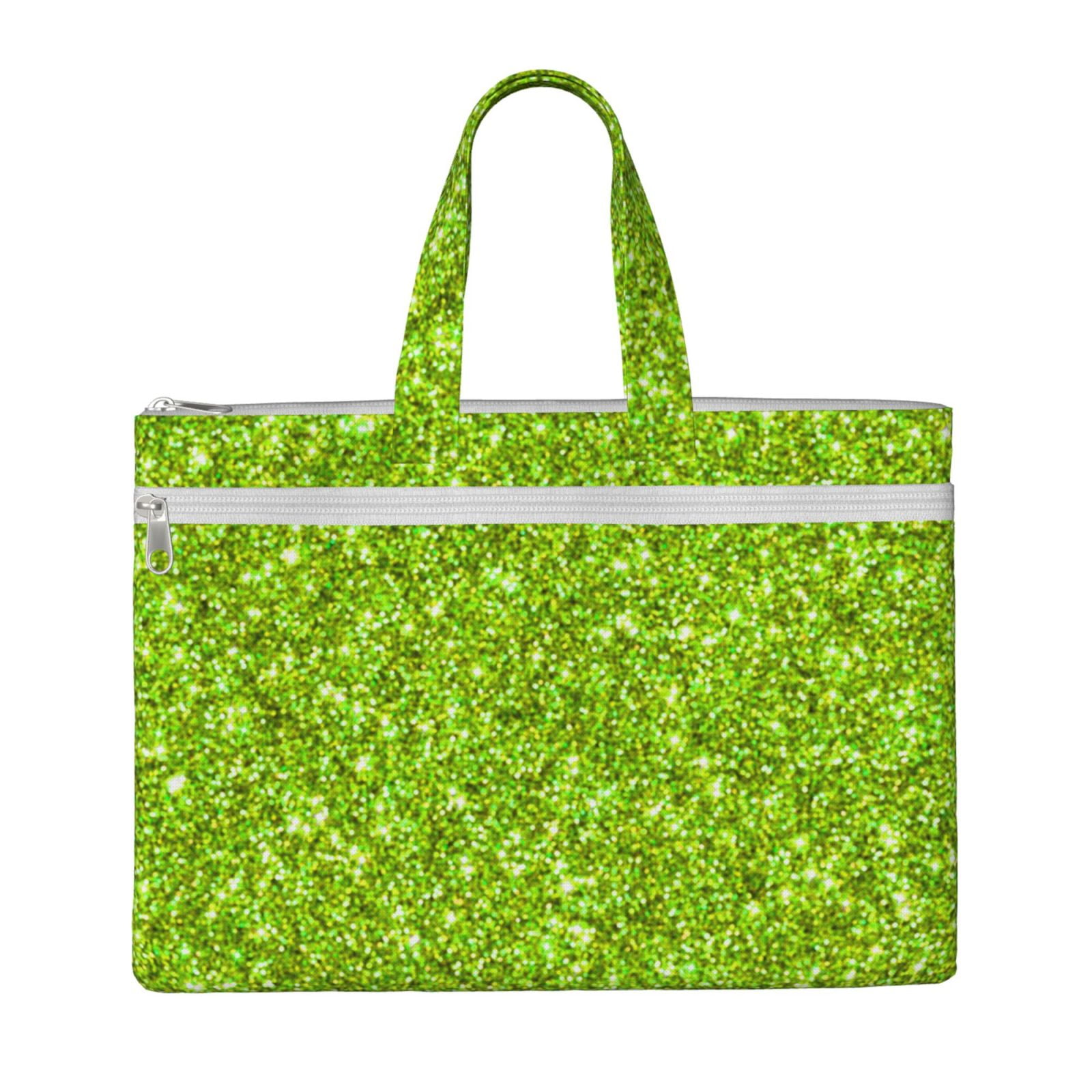 Pofeuu Lime green glitter Print Laptop Bag Carrying - Computer Bag ...
