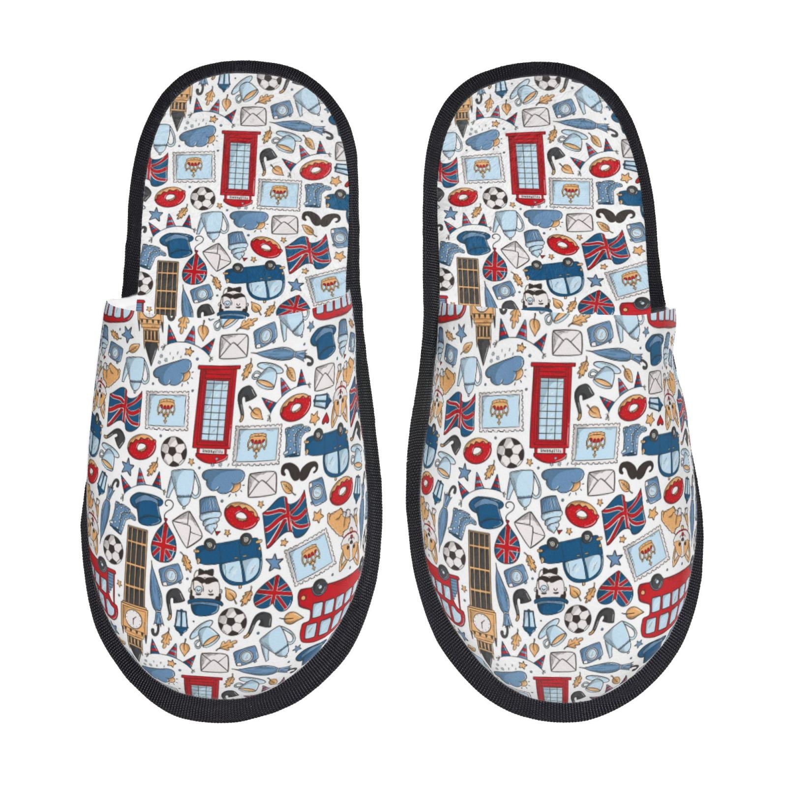 Pofeuu London Symbols1 Print EVA Fuzzy House super light Slippers ...