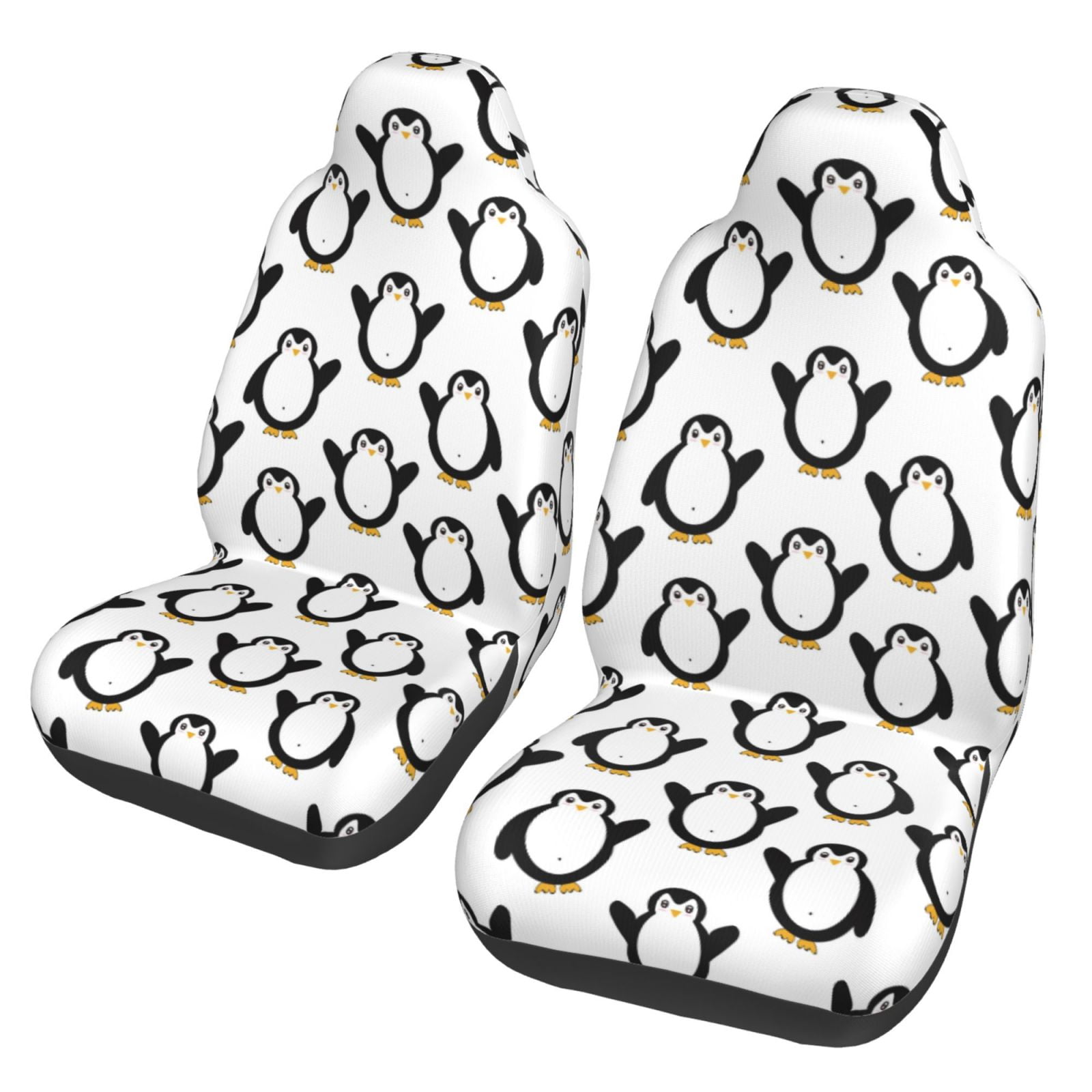 Pofeuu Lovely Penguin Print Automotive Car Seat Covers Flat Cloth Full ...