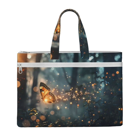 Pofeuu Magical Butterfly In Forest Print Laptop Bag Carrying - Computer ...