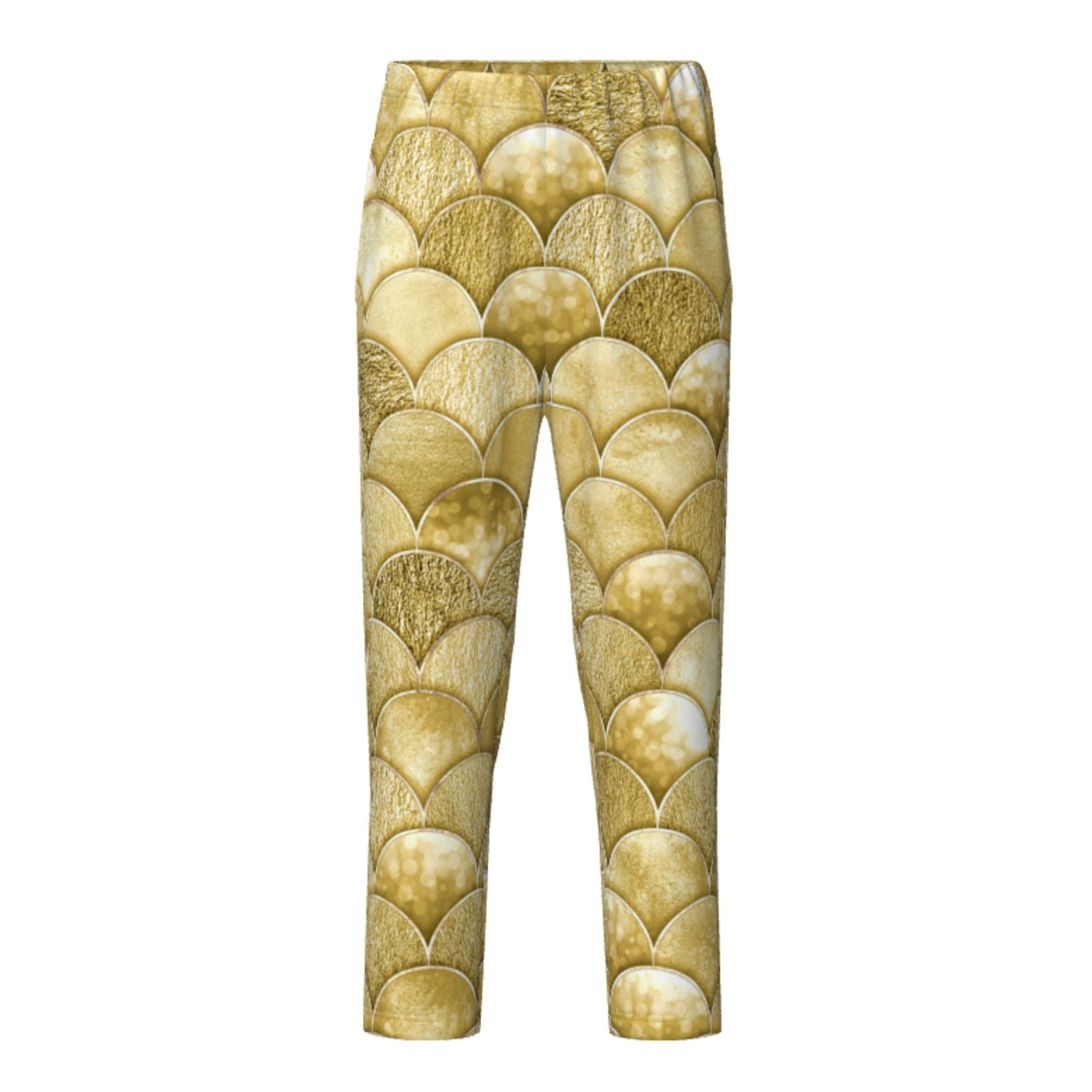 Pofeuu Mermaid Fish Scale Print Teenagers' Pajama Pants, Soft Lounge ...