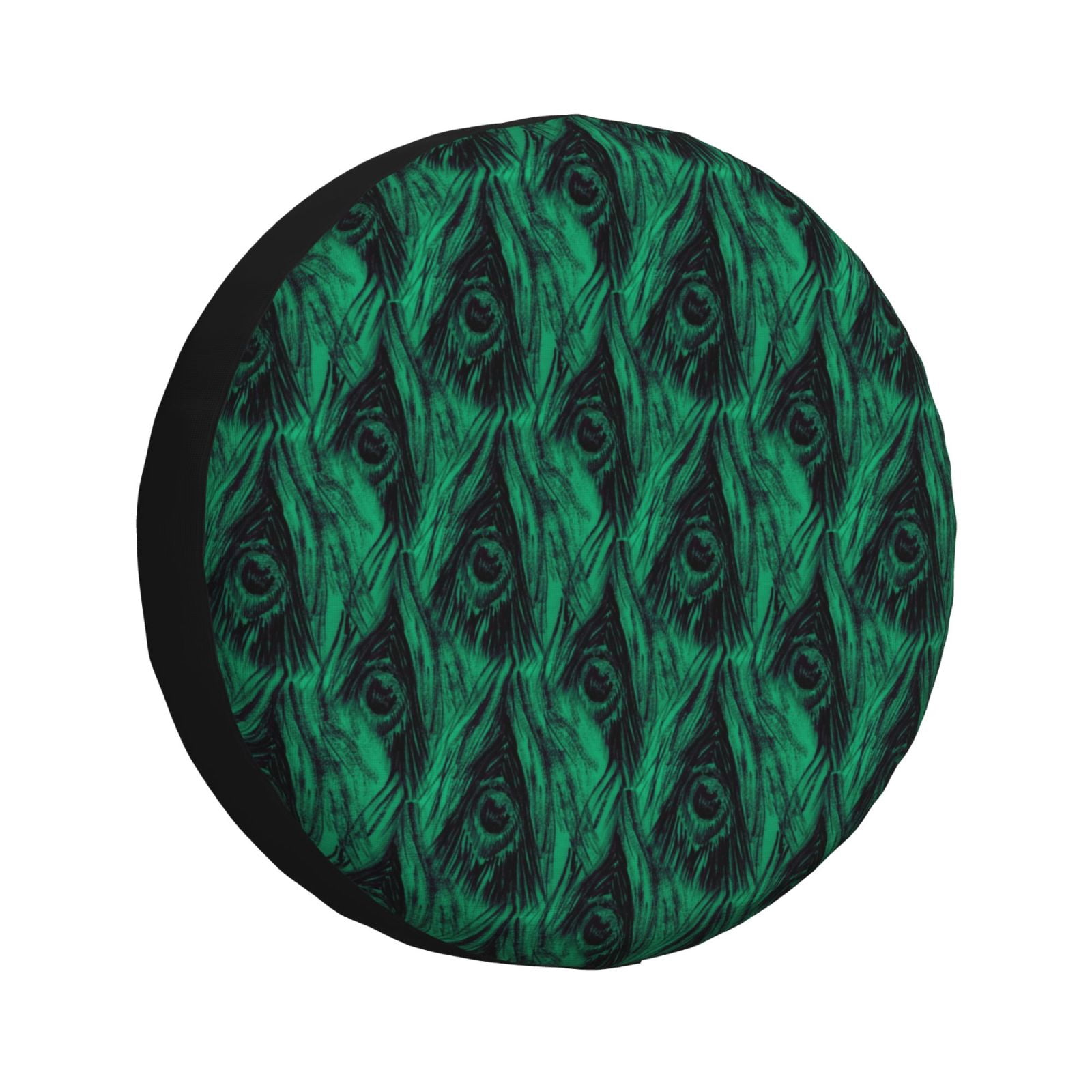 Pofeuu Mint Bird Feathers Print Spare Tire Wheel Cover for Car Truck ...