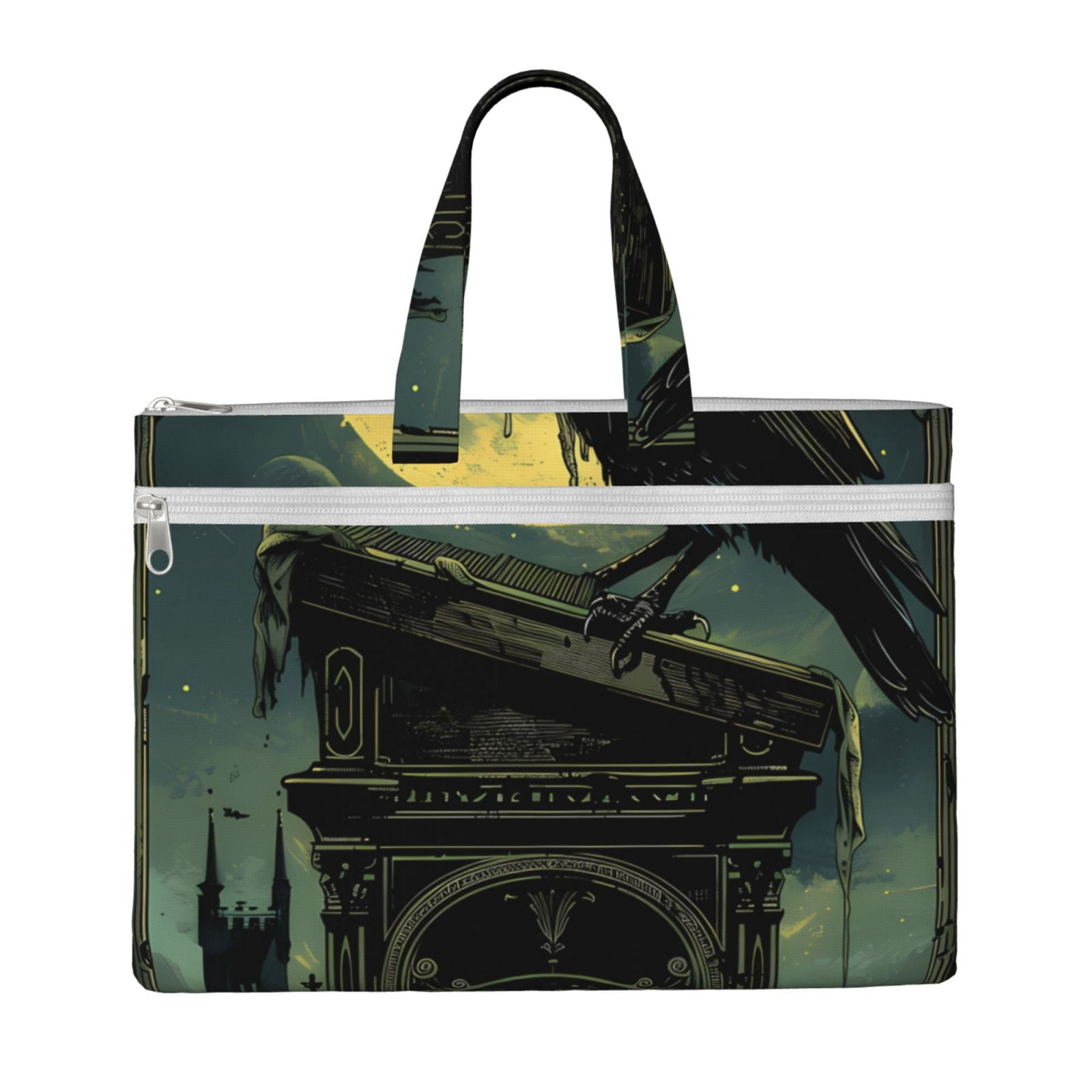 Pofeuu MoonNight Sky Crow Print Laptop Bag Carrying - Computer Bag ...