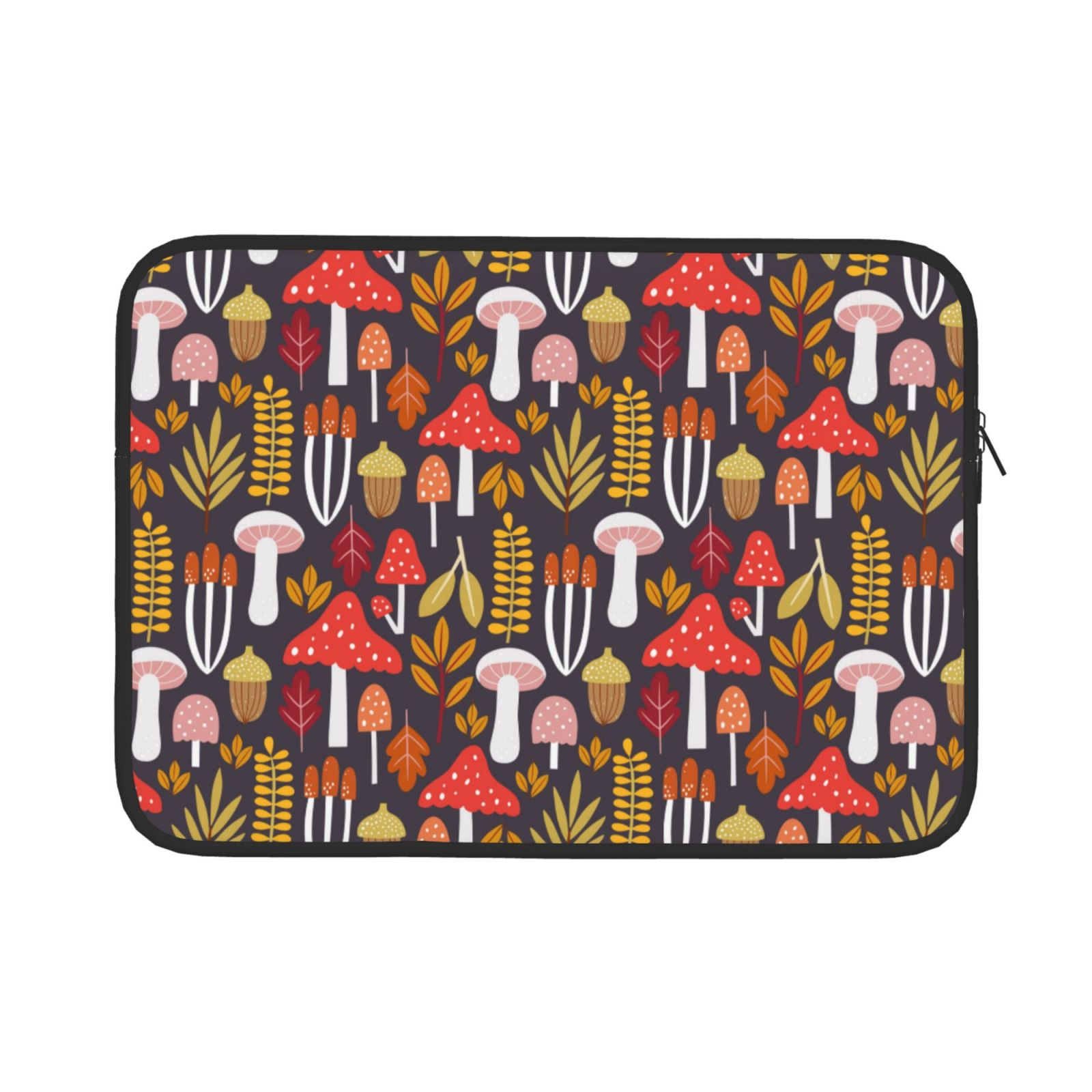 Pofeuu Mushrooms And Leaves Print Laptop Carrying Case,13-15-Inch ...