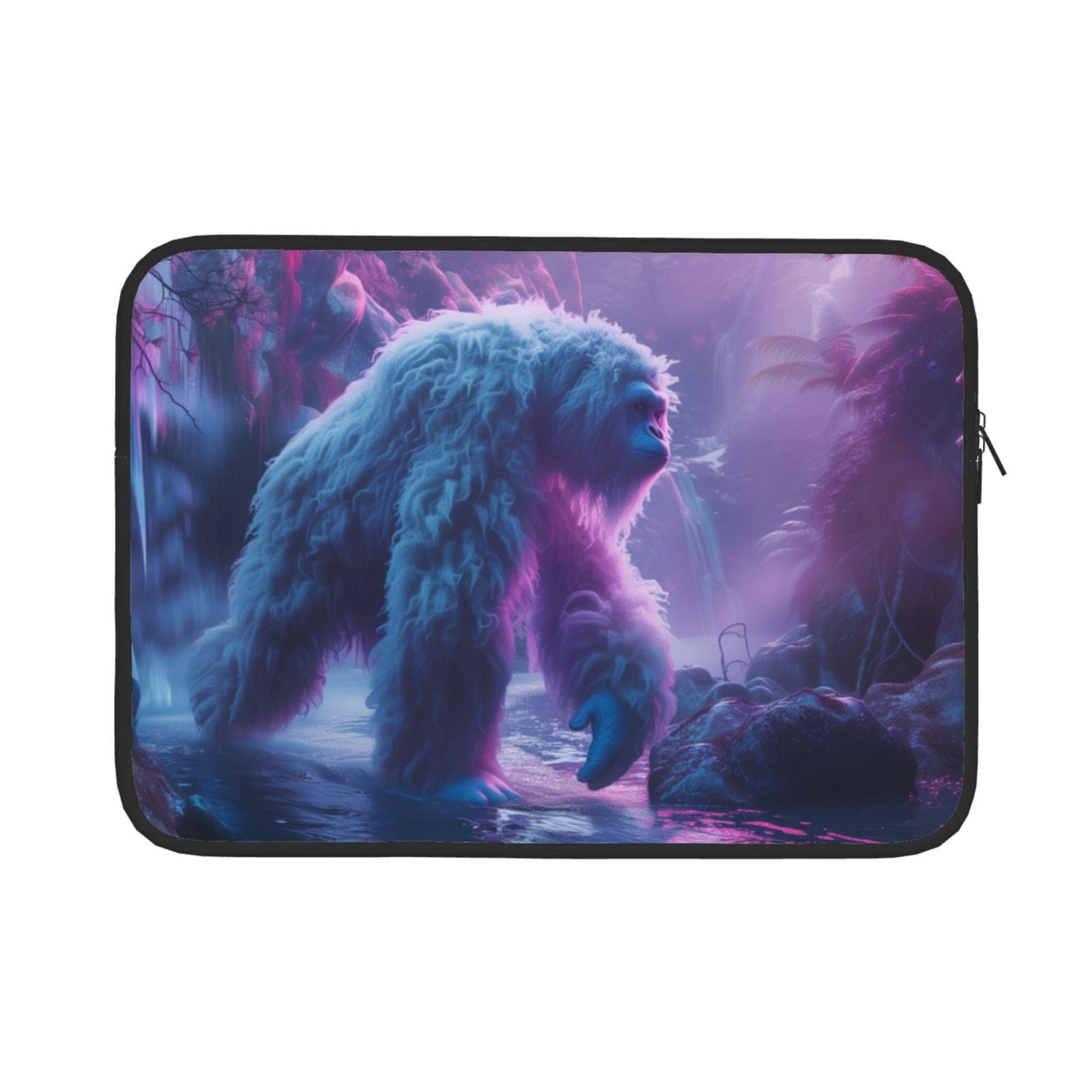 Pofeuu Mystical White gorilla Jungle Print Laptop Carrying Case,13-15 ...