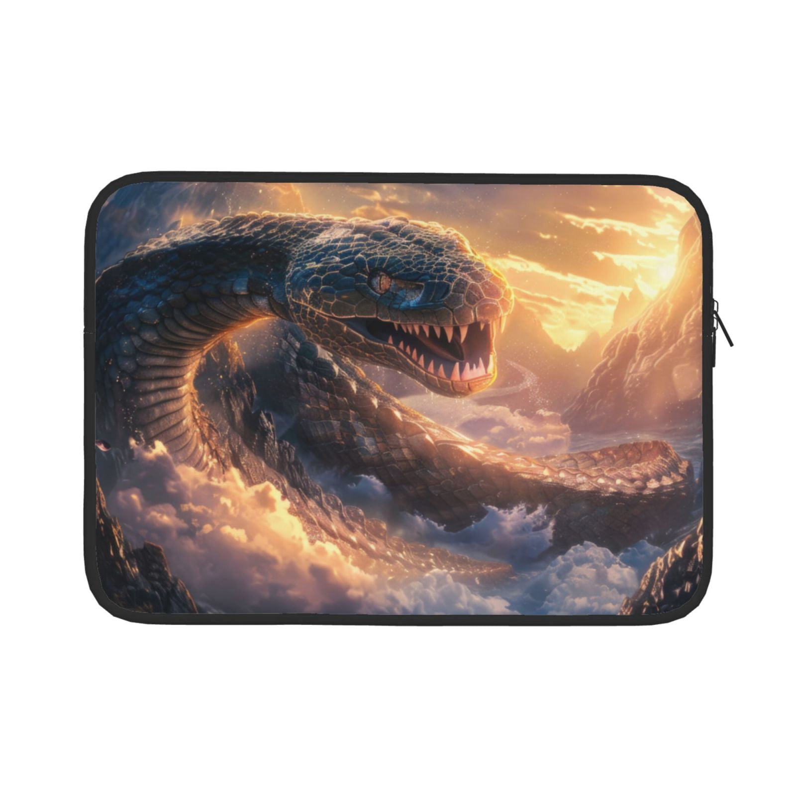 Pofeuu Mythical Serpent Mountain Sunrise Print Laptop Carrying Case,13 ...