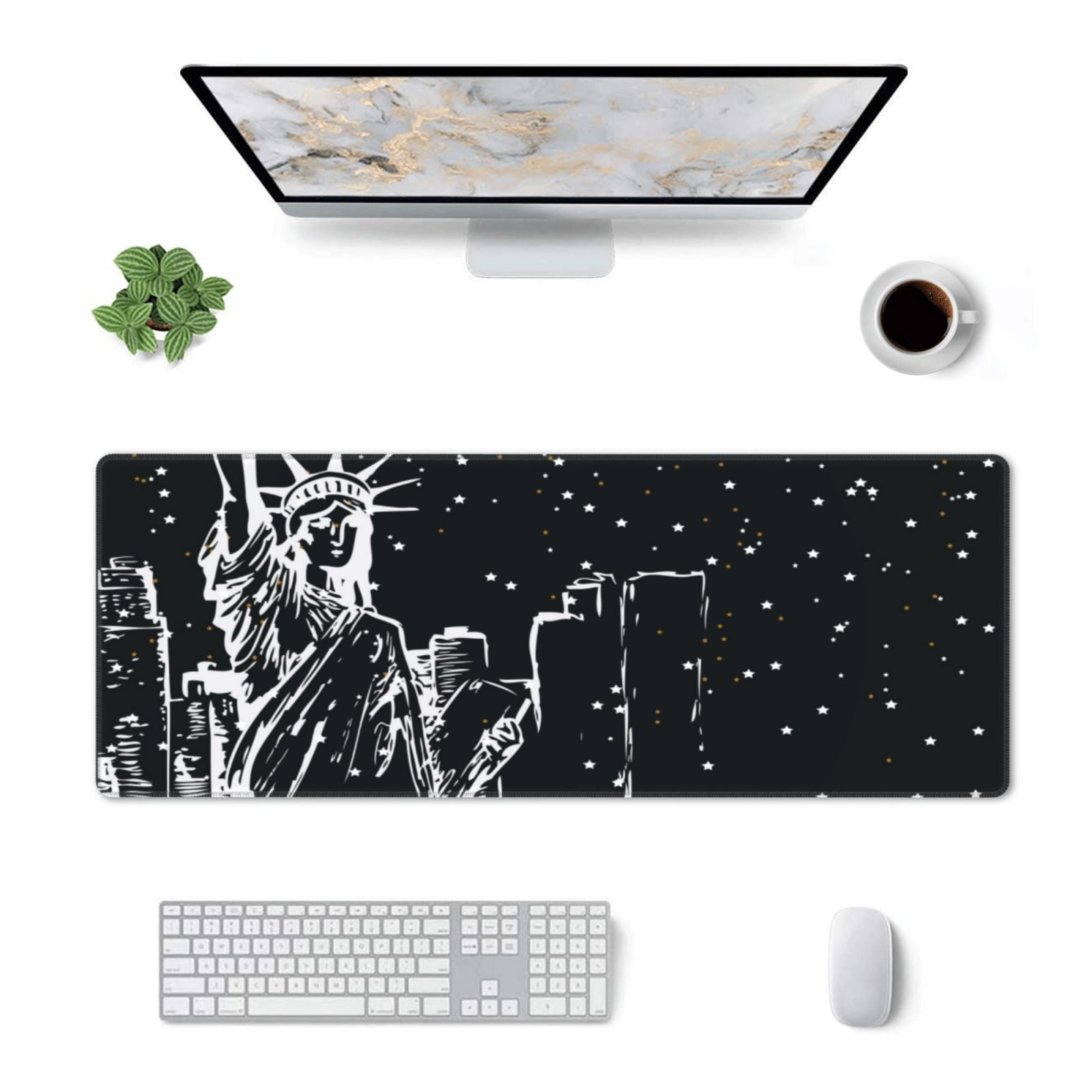 Pofeuu New York City1 Print Desk Mat for Keyboard and Mouse，Computer ...