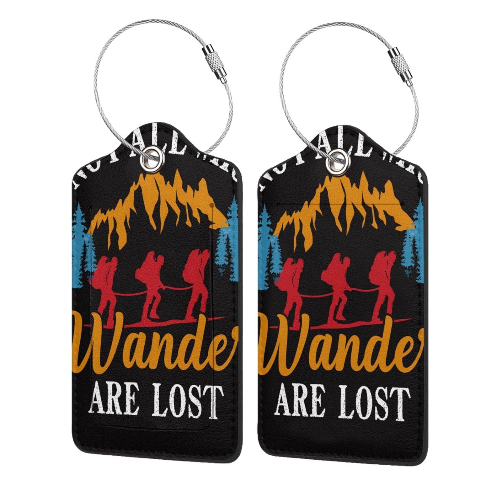 Pofeuu Not All Who Wander Are Lost Hiking Print Luggage Tags, Privacy ...