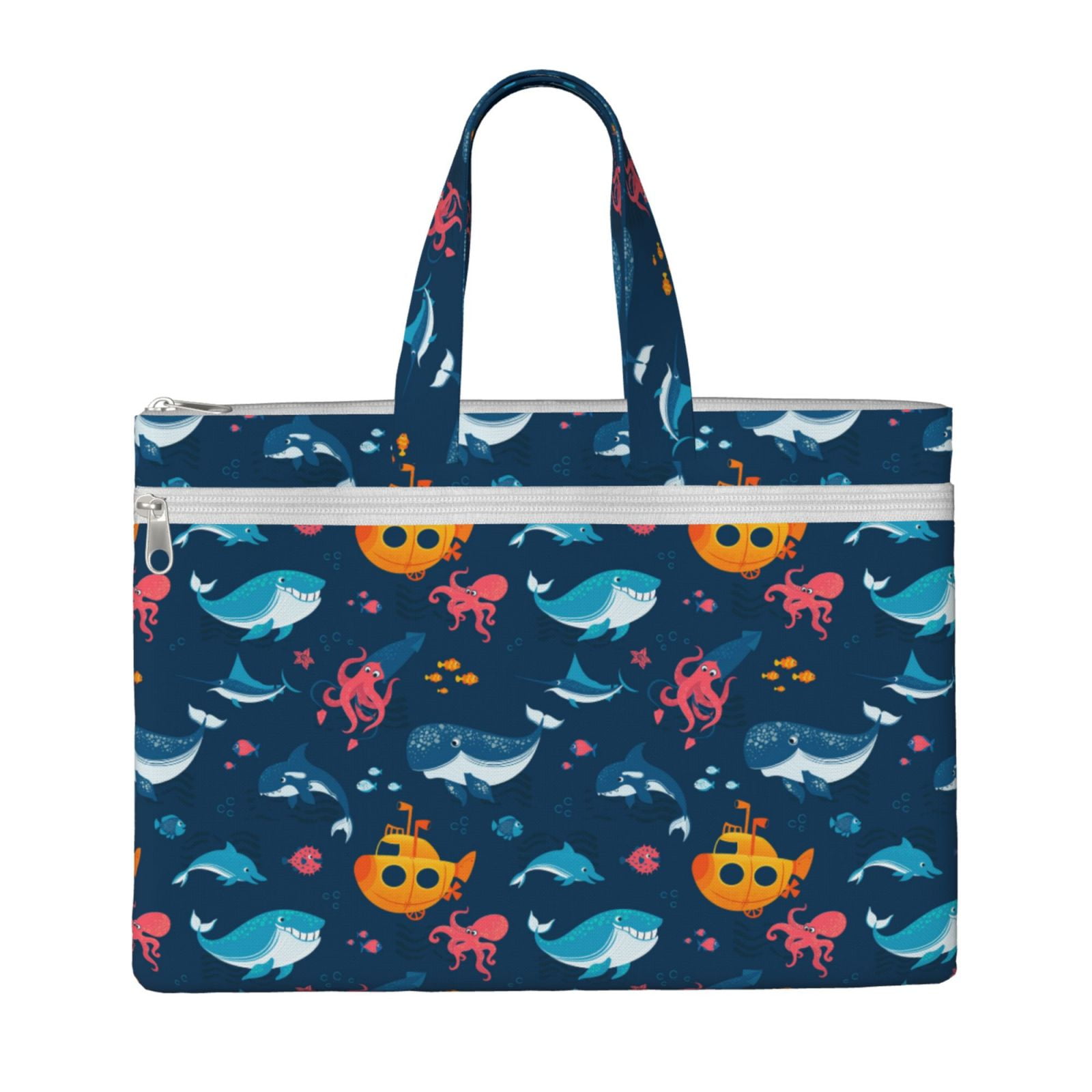 Pofeuu Ocean Floor Animals Print Laptop Bag Carrying - Computer Bag ...