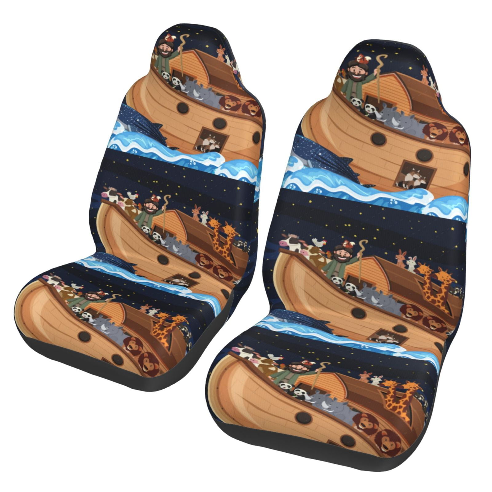 Pofeuu Ocean Scene with Noah's Ark Print Automotive Car Seat Covers ...