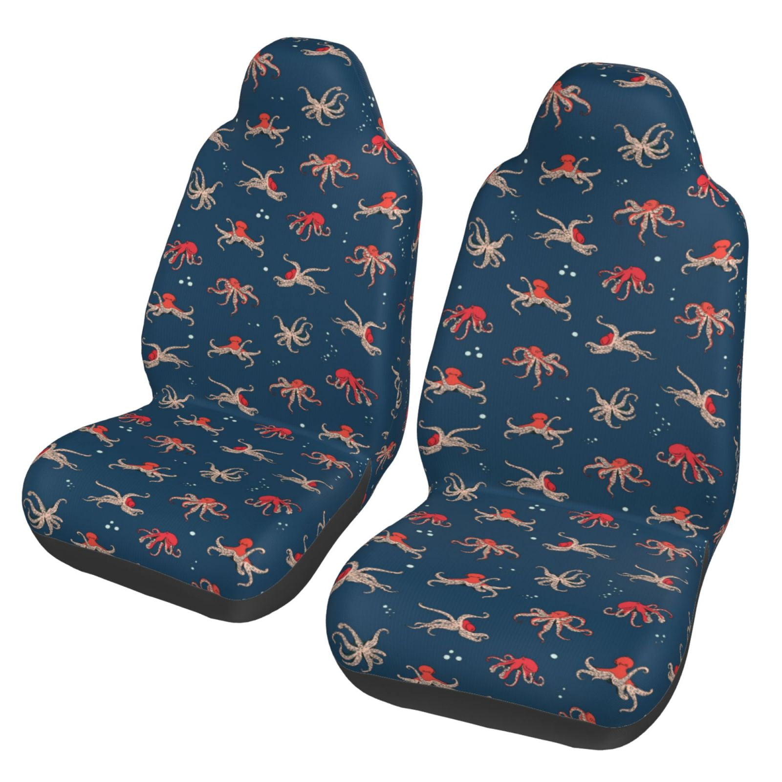 Pofeuu Octopus Sea Life Print Automotive Car Seat Covers Flat Cloth ...
