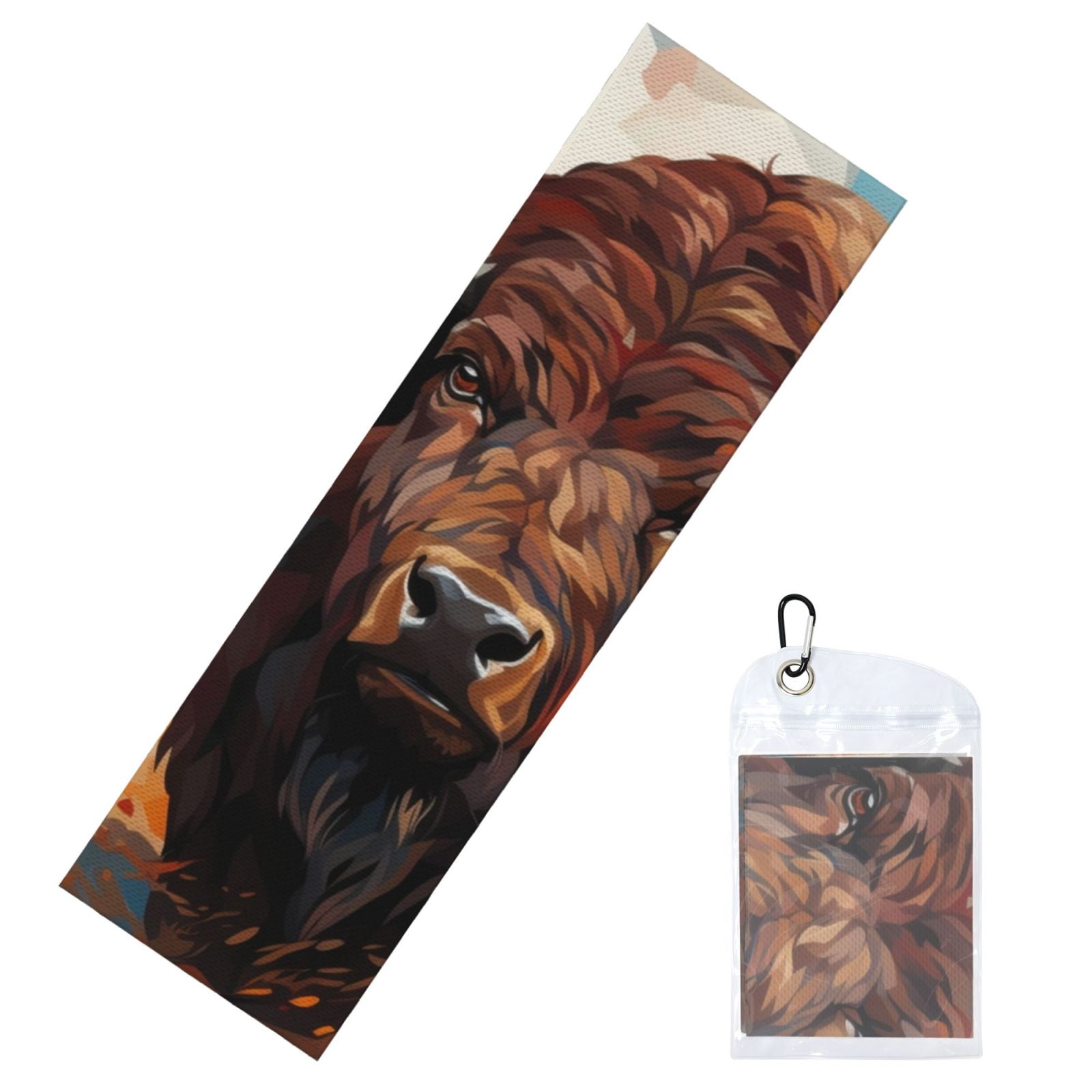 Pofeuu Oil Painting Style Iceberg Yak Print Cooling Towel Cold Towel ...