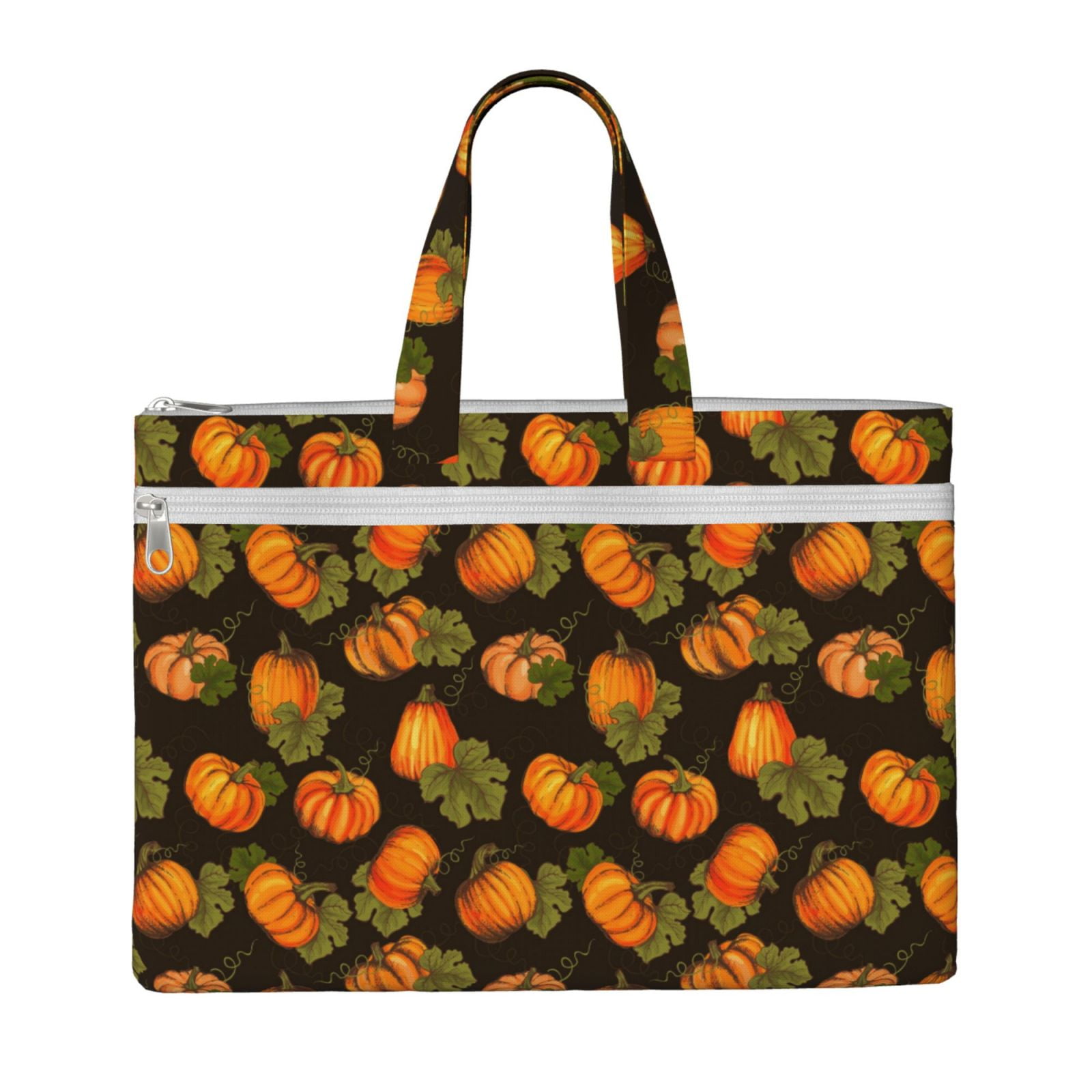 Pofeuu Orange Pumpkin Print Laptop Bag Carrying - Computer Bag Laptop ...