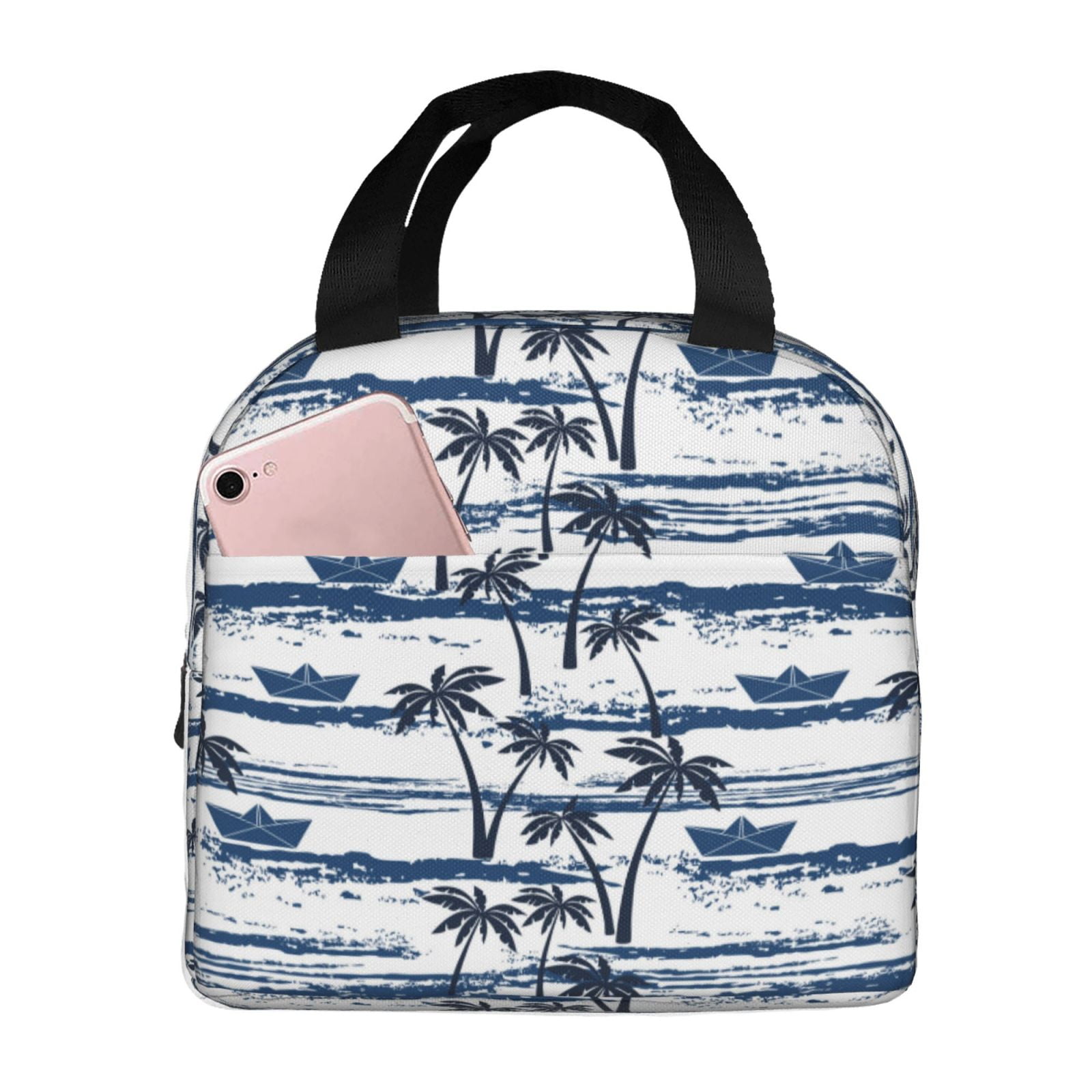 Pofeuu Palm Tree Print Lunch Bag Lunch Box Insulated Lunch Bag Adult ...