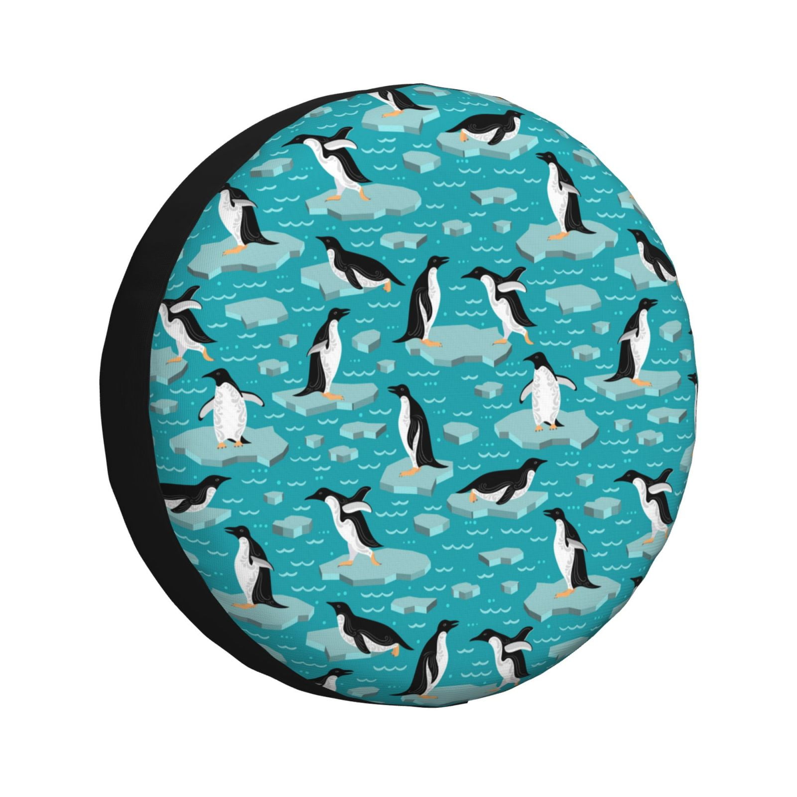 Pofeuu Penguins On The Ice In The Sea Print Spare Tire Wheel Cover for ...