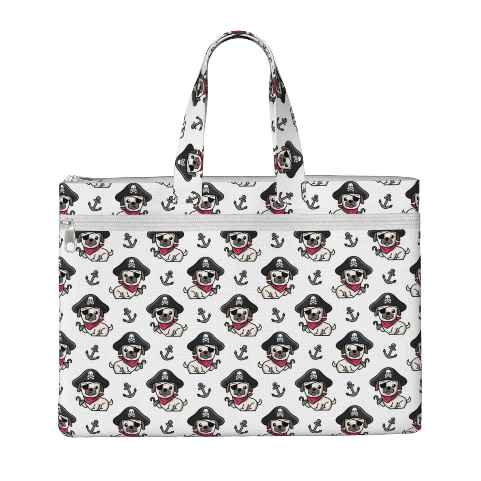 Pofeuu Pirate Puppy Print Laptop Bag Carrying - Computer Bag Laptop ...