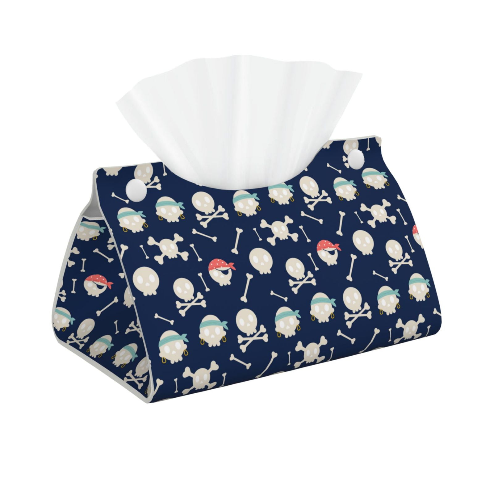 Pofeuu Pirate Skulls 1 Print Tissue Box Cover, Modern Decorative PU ...