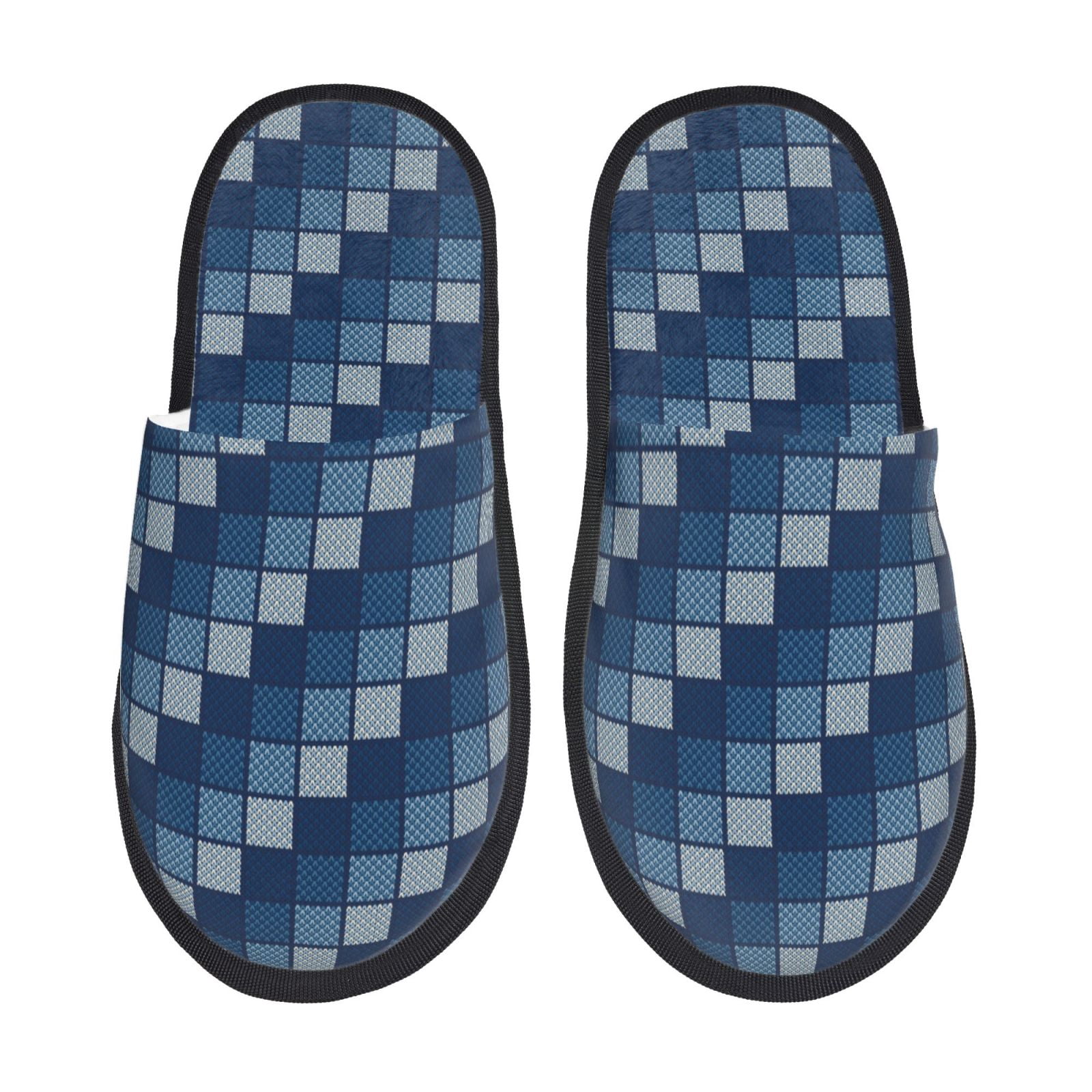 Pofeuu Pixel Grid Print EVA Fuzzy House super light Slippers Slippers ...