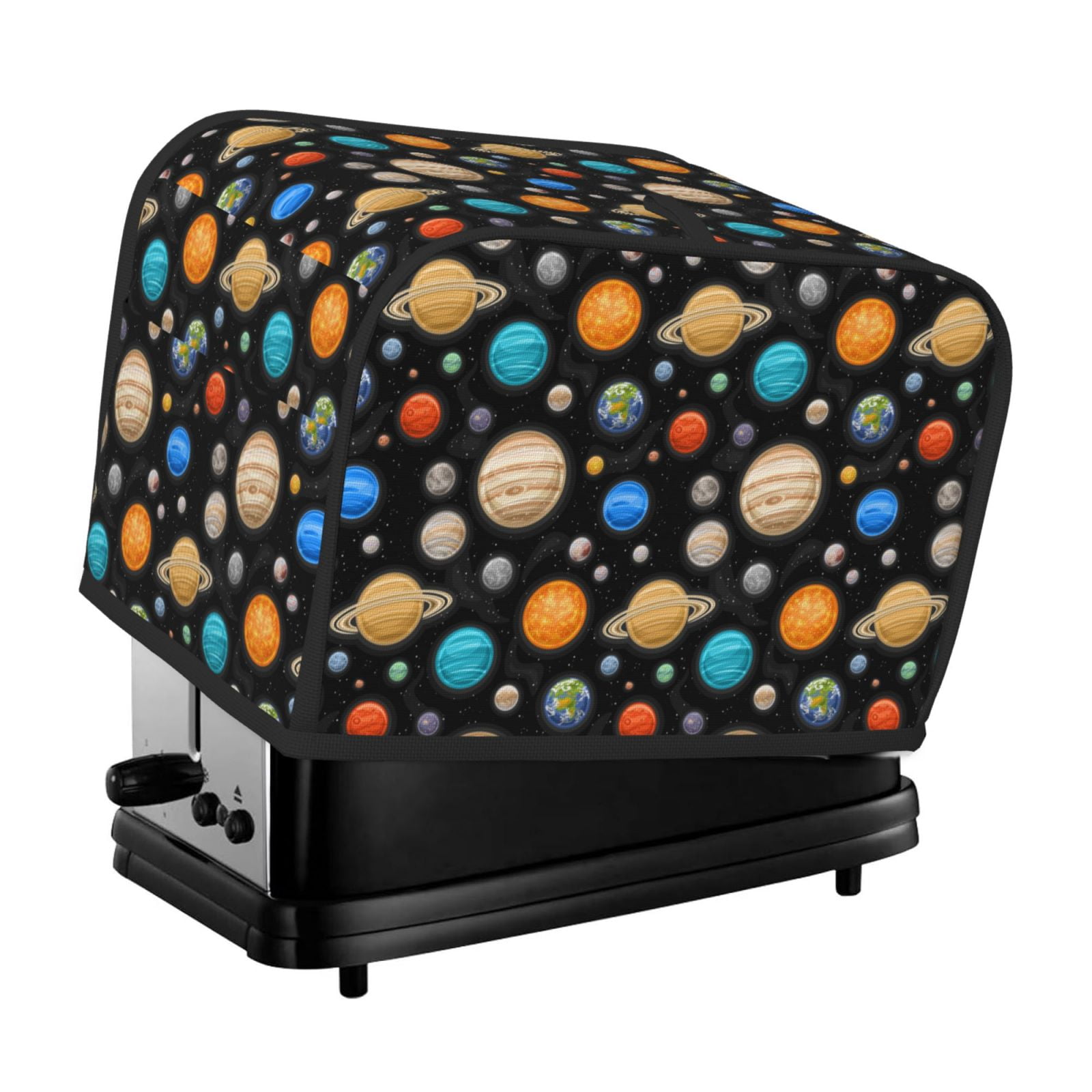Pofeuu Planets In Deep Space Print Universal Two Slice Toaster Cover ...