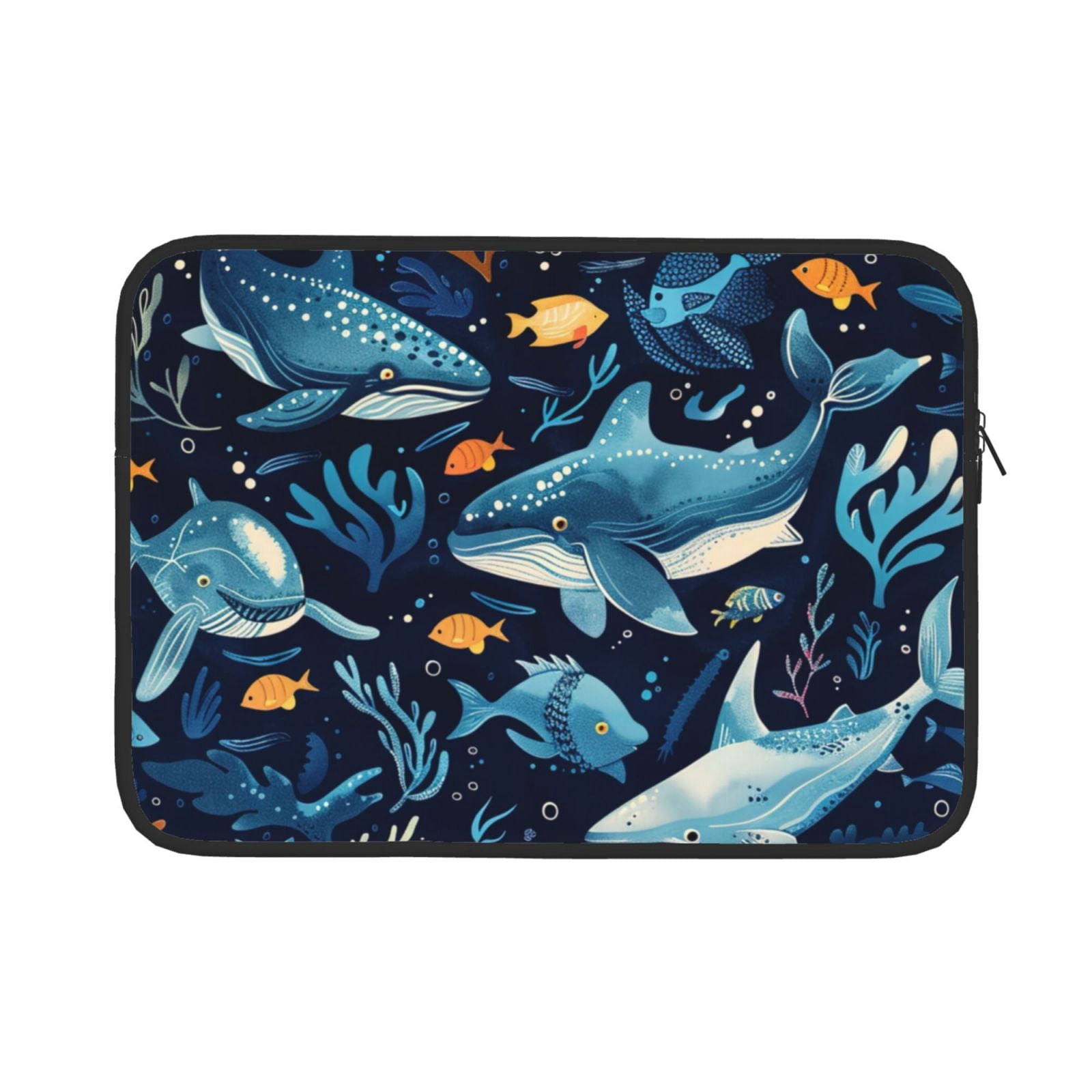 Pofeuu Playful Whales Underwater Scene Print Laptop Carrying Case,13-15 ...