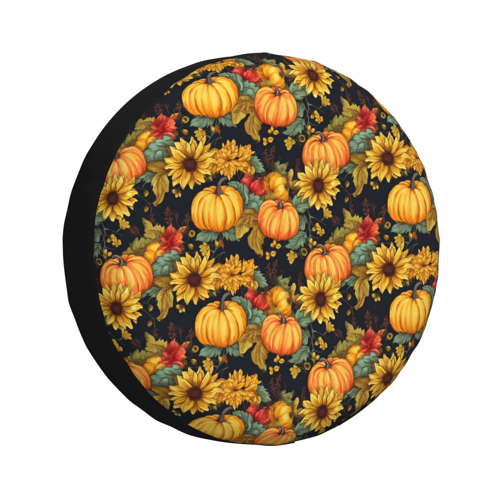 Pofeuu Pumpkins And Sunflowers3 Print Spare Tire Wheel Cover for Car ...