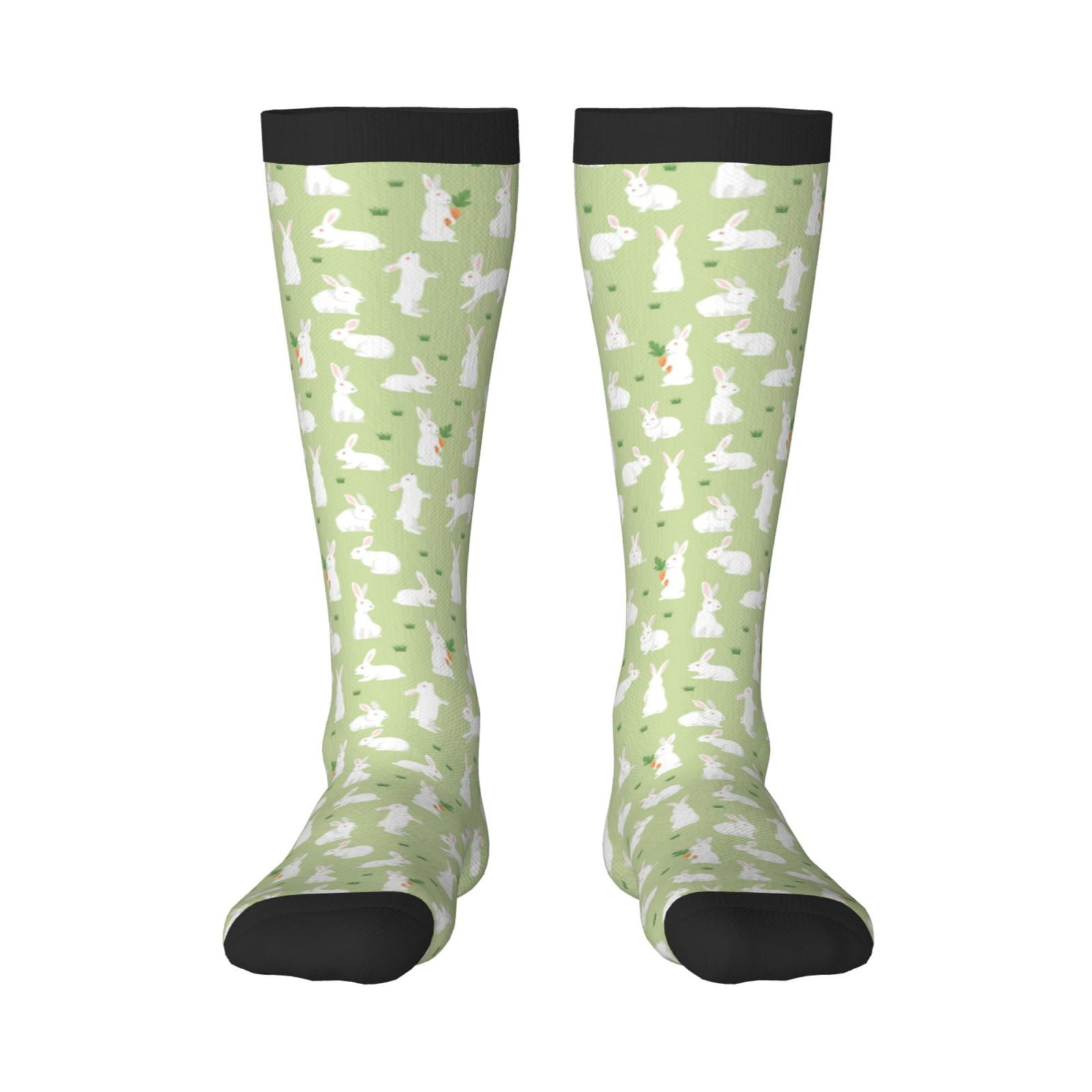 Pofeuu Rabbit And Carrot (2) Print Stockings, Adult Running Hiking ...