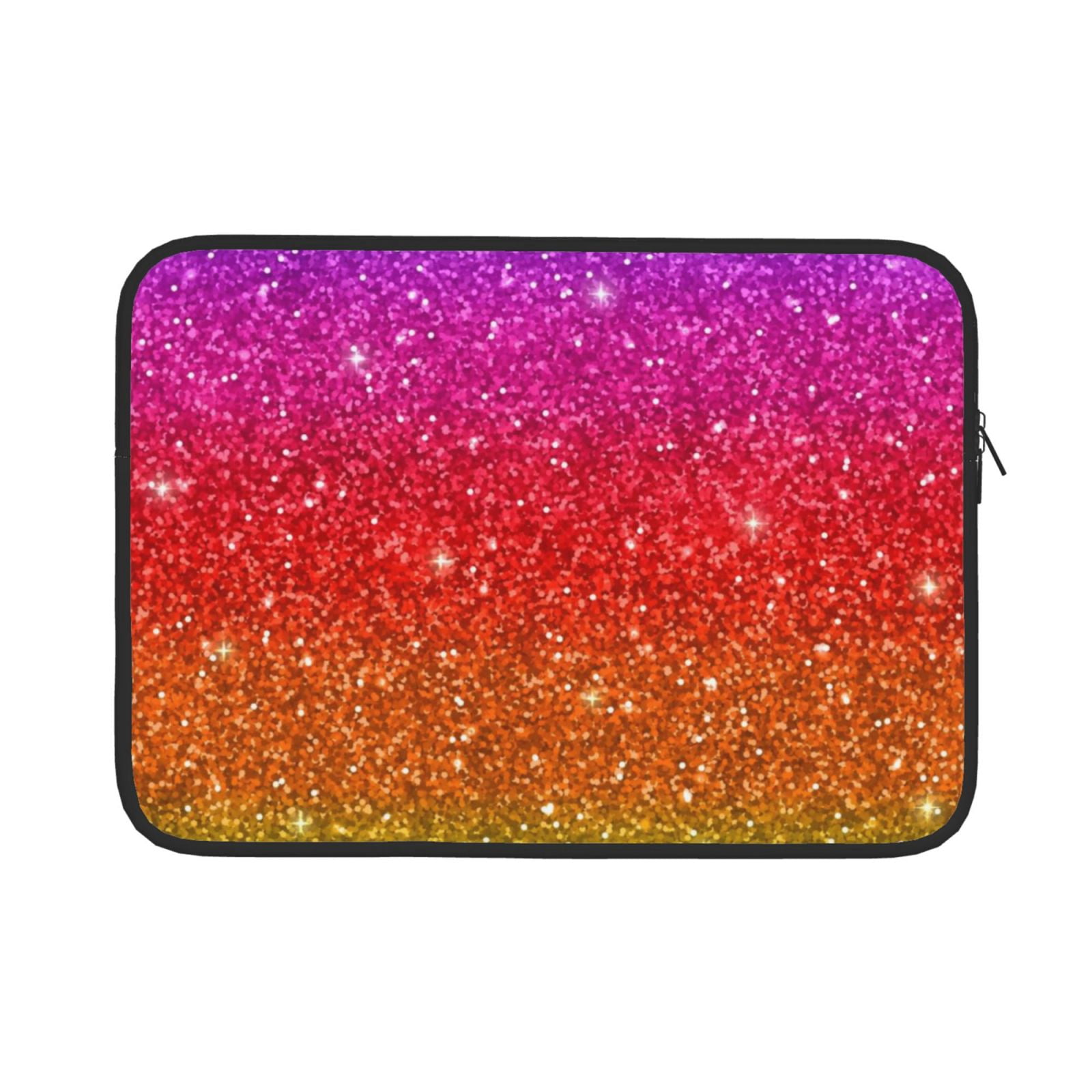 Pofeuu Rainbow Glitter Print Laptop Carrying Case,13-15-Inch Laptop and ...