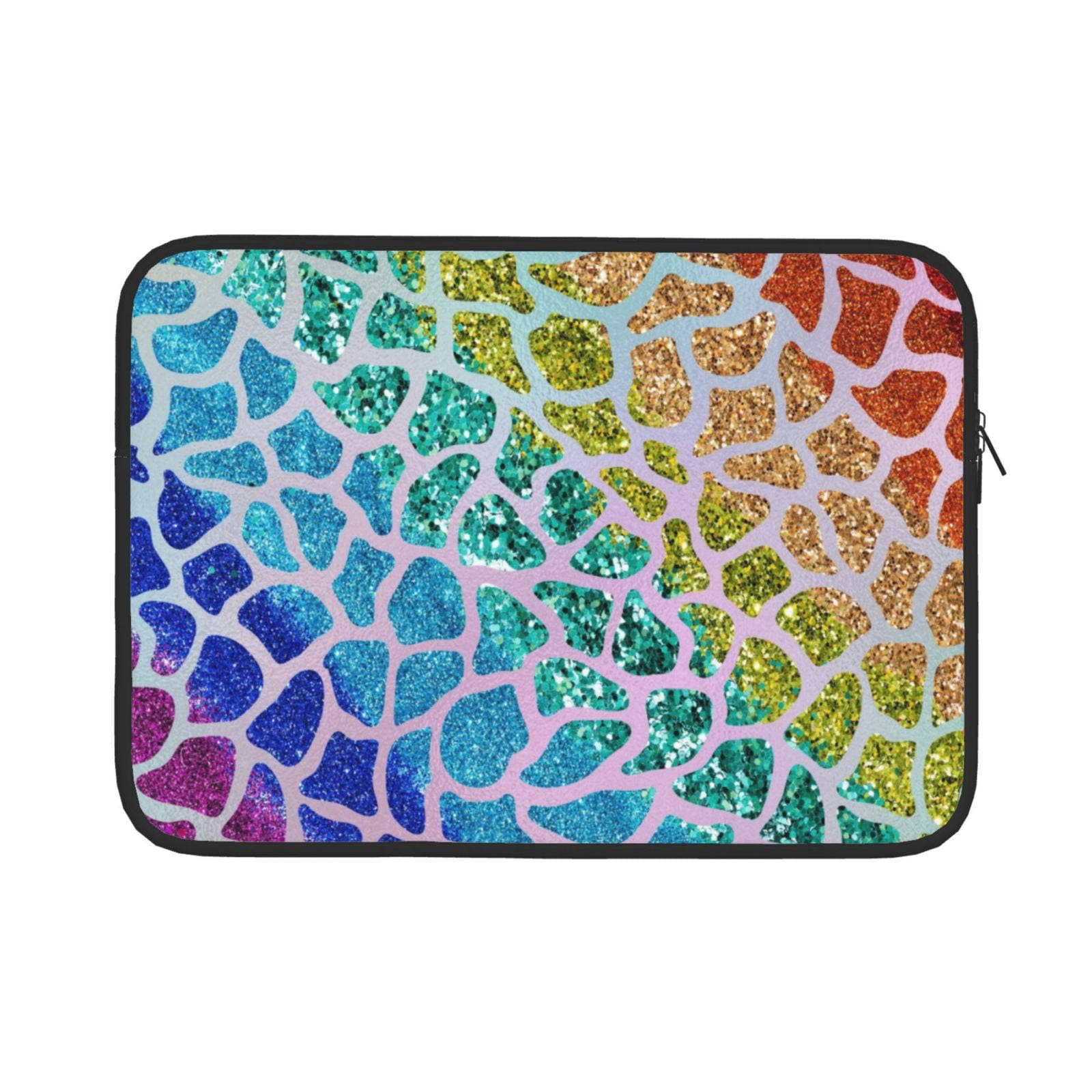 Pofeuu Rainbow Glitter Print Laptop Carrying Case,13-15-Inch Laptop and ...