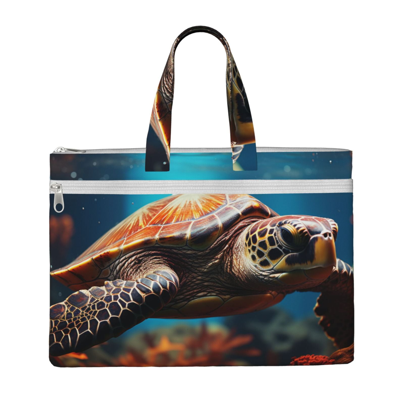 Pofeuu Realistic Turtle Print Laptop Bag Carrying - Computer Bag Laptop ...