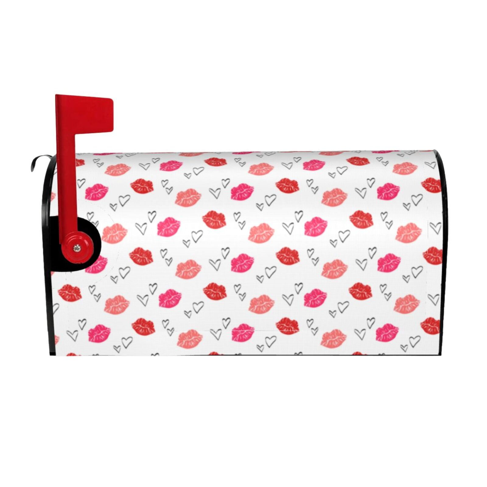 Pofeuu Red Lips 1 Print Mailbox Covers Letterbox Cover Mailbox Wrap for ...