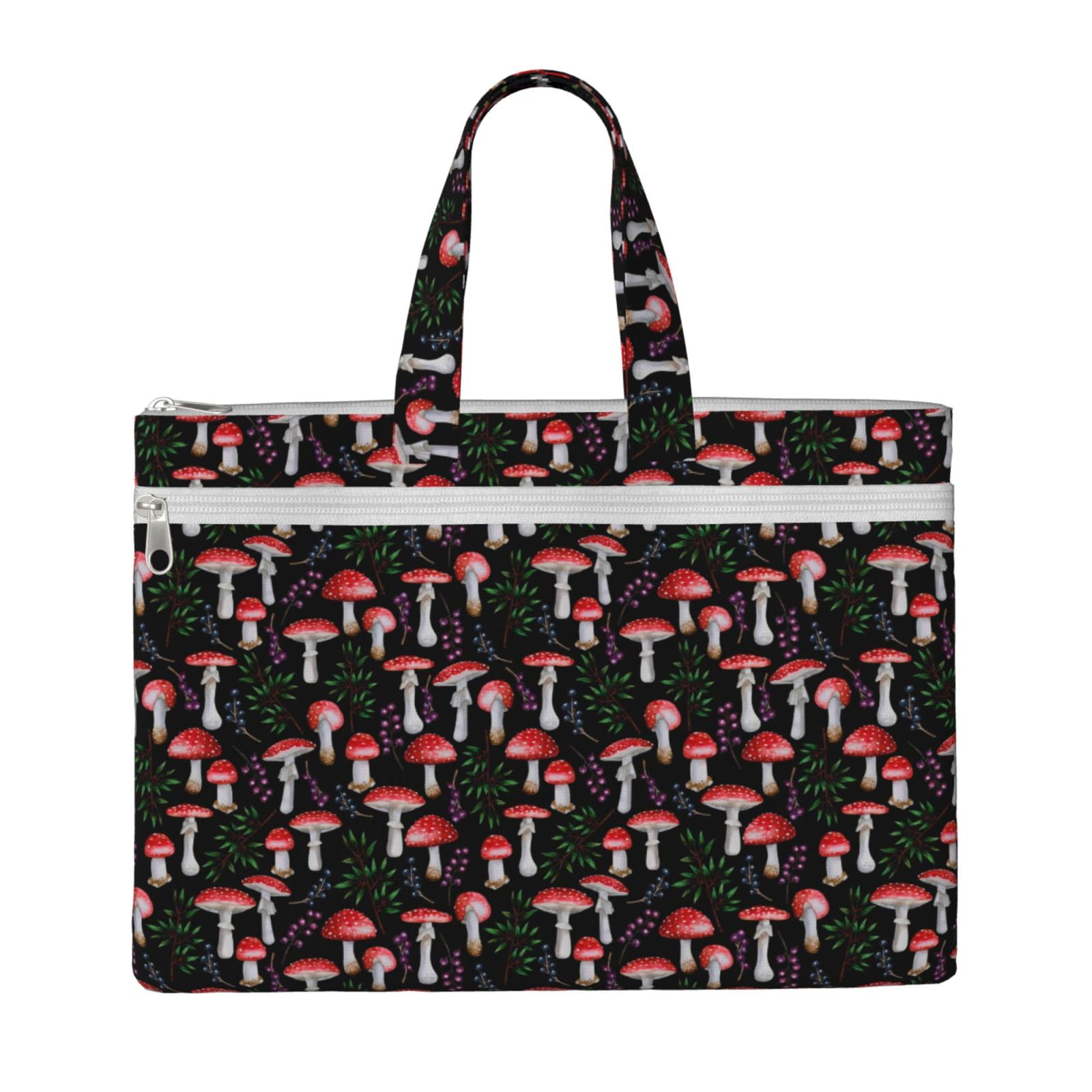Pofeuu Red Mushrooms Print Laptop Bag Carrying - Computer Bag Laptop ...