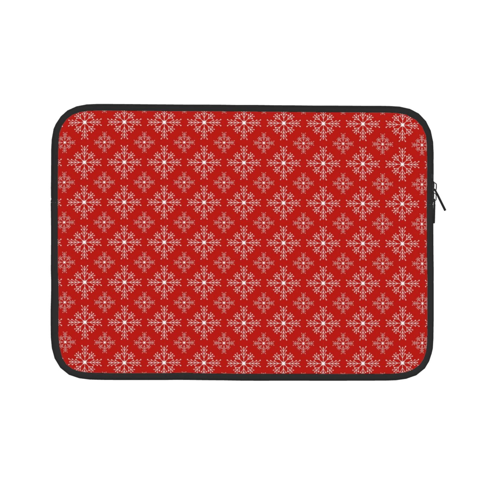 Pofeuu Red White Snowflakes Print Laptop Carrying Case,13-15-Inch ...