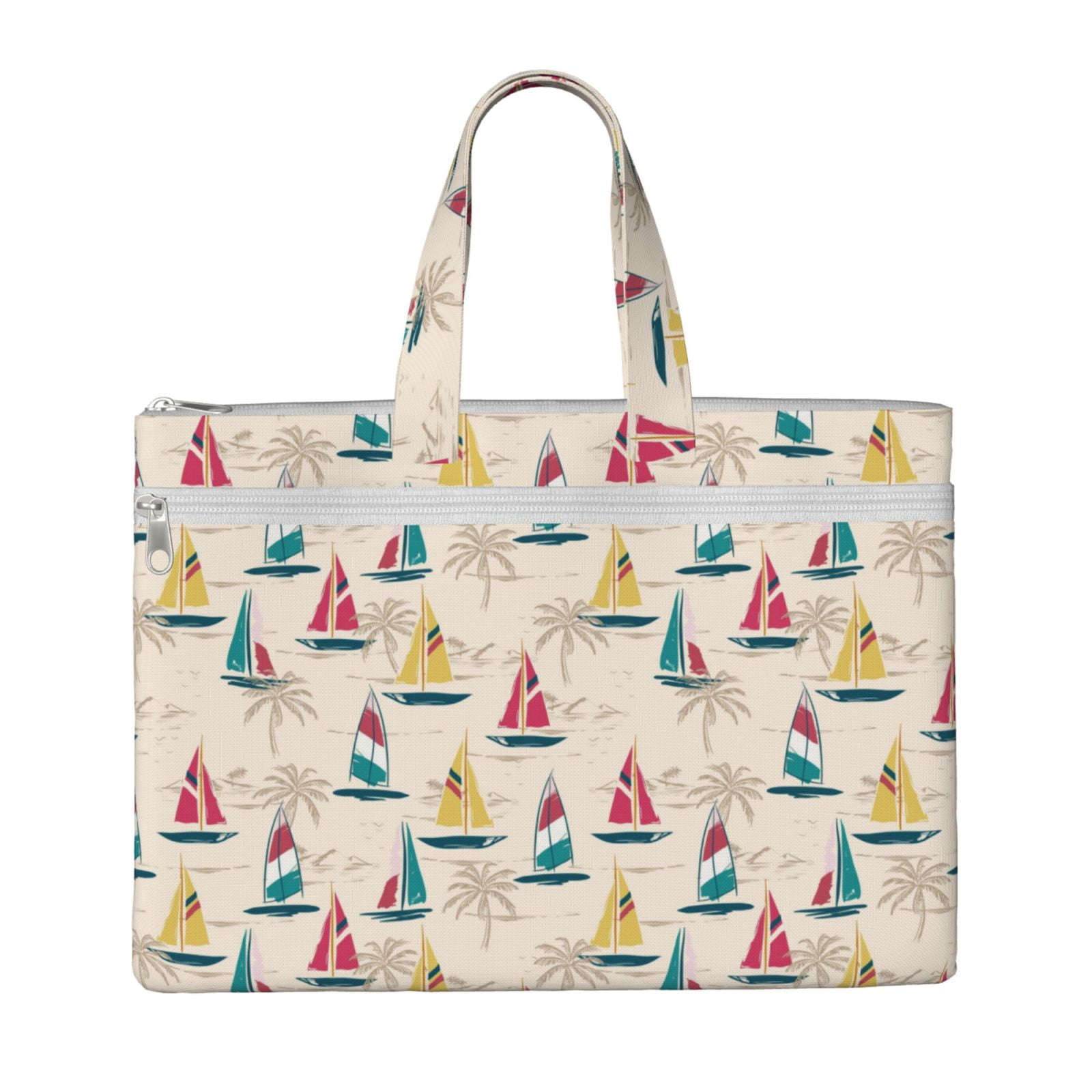 Pofeuu Reto Marine Nautical Print Laptop Bag Carrying - Computer Bag ...